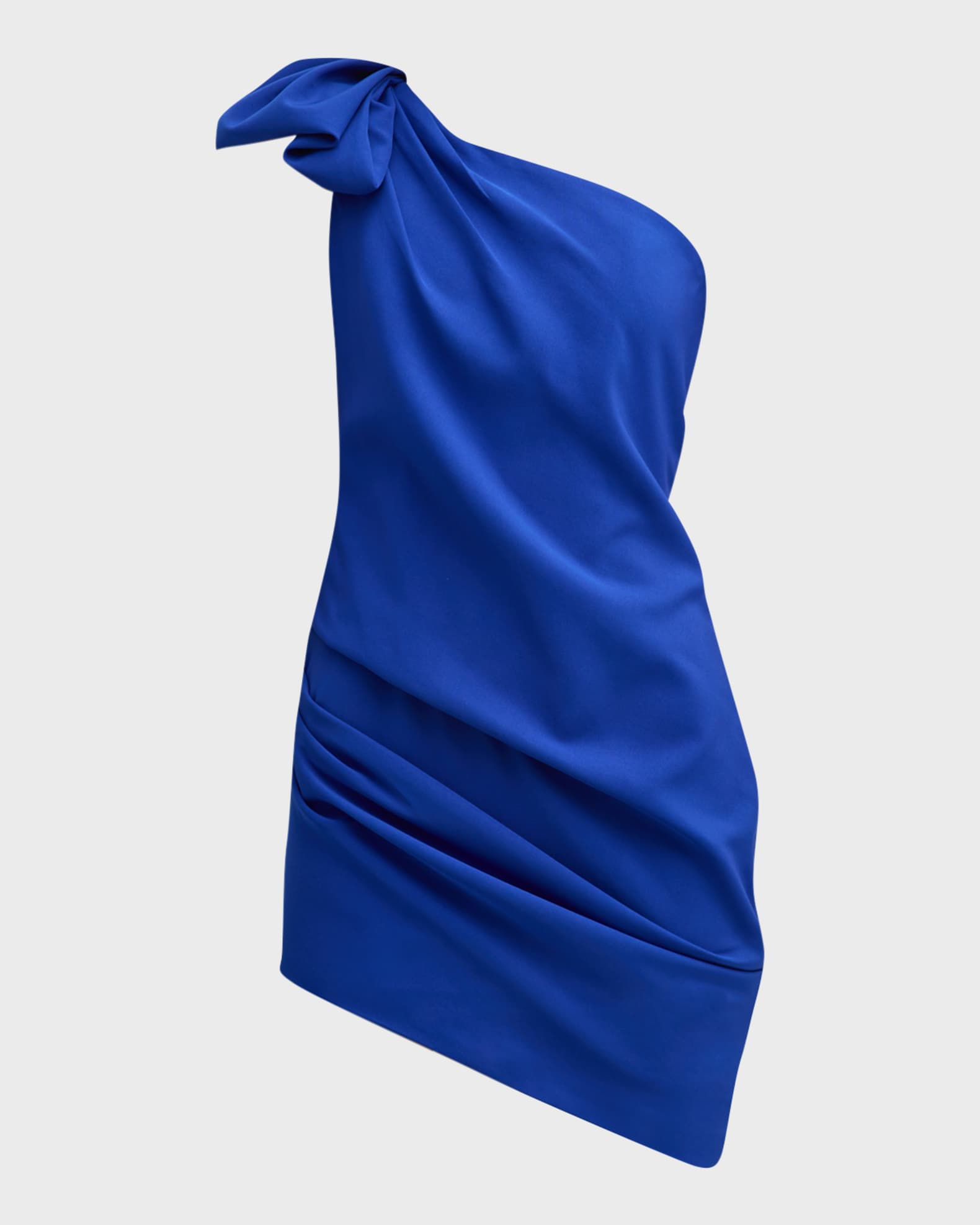 Gaurav Gupta One-Shoulder Draped Mini Cocktail Dress | Neiman Marcus