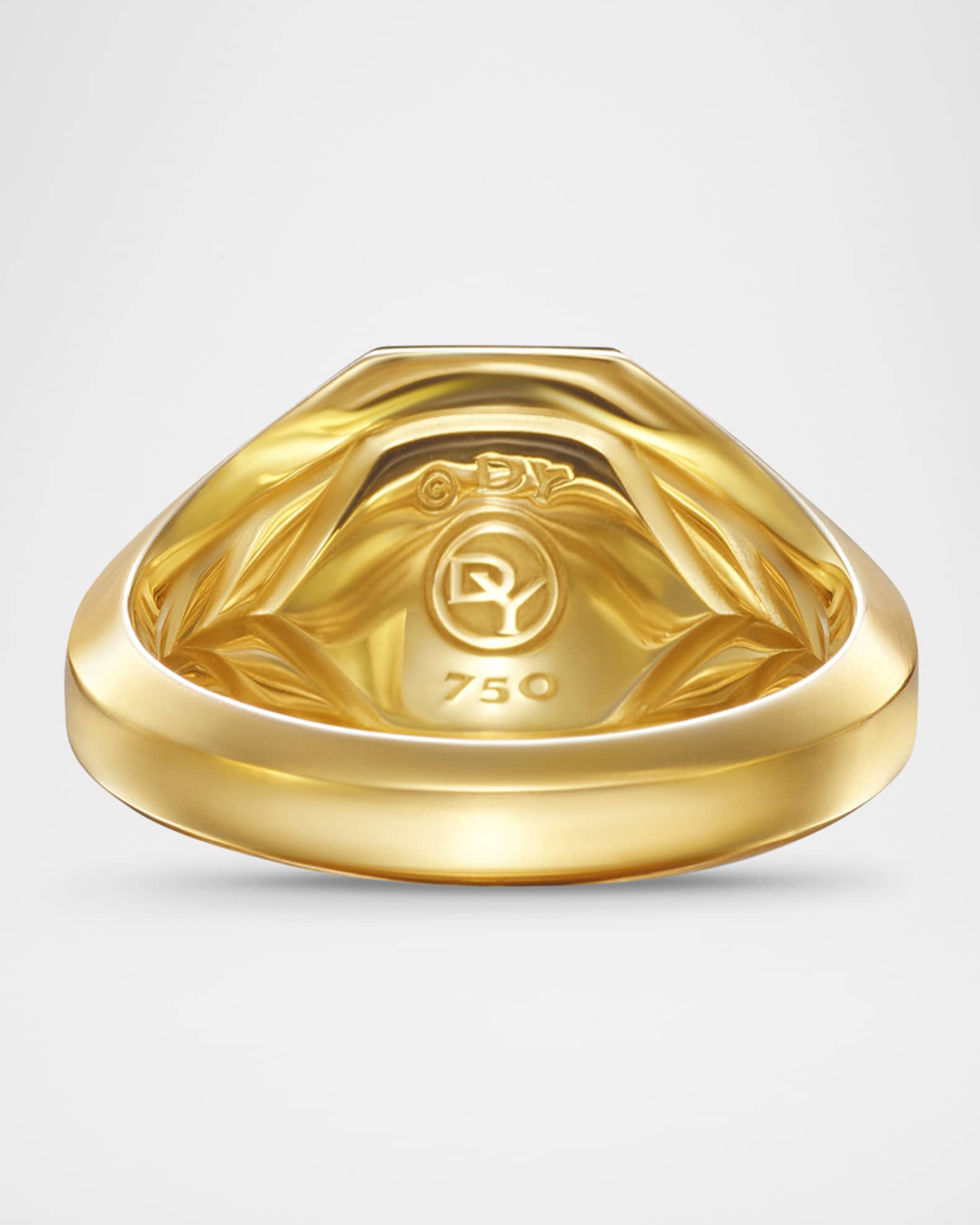 David Yurman Men's Streamline Signet Ring with Diamonds in 18K Gold ...