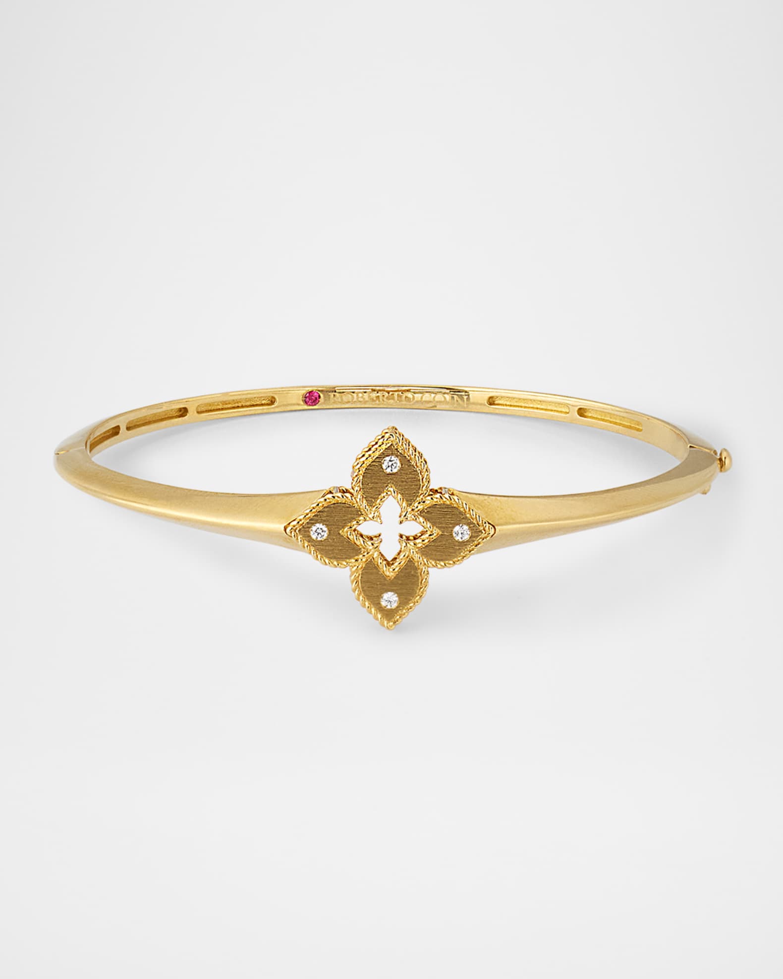 Roberto Coin 18K Gold Diamond Bangle Bracelet | Neiman Marcus