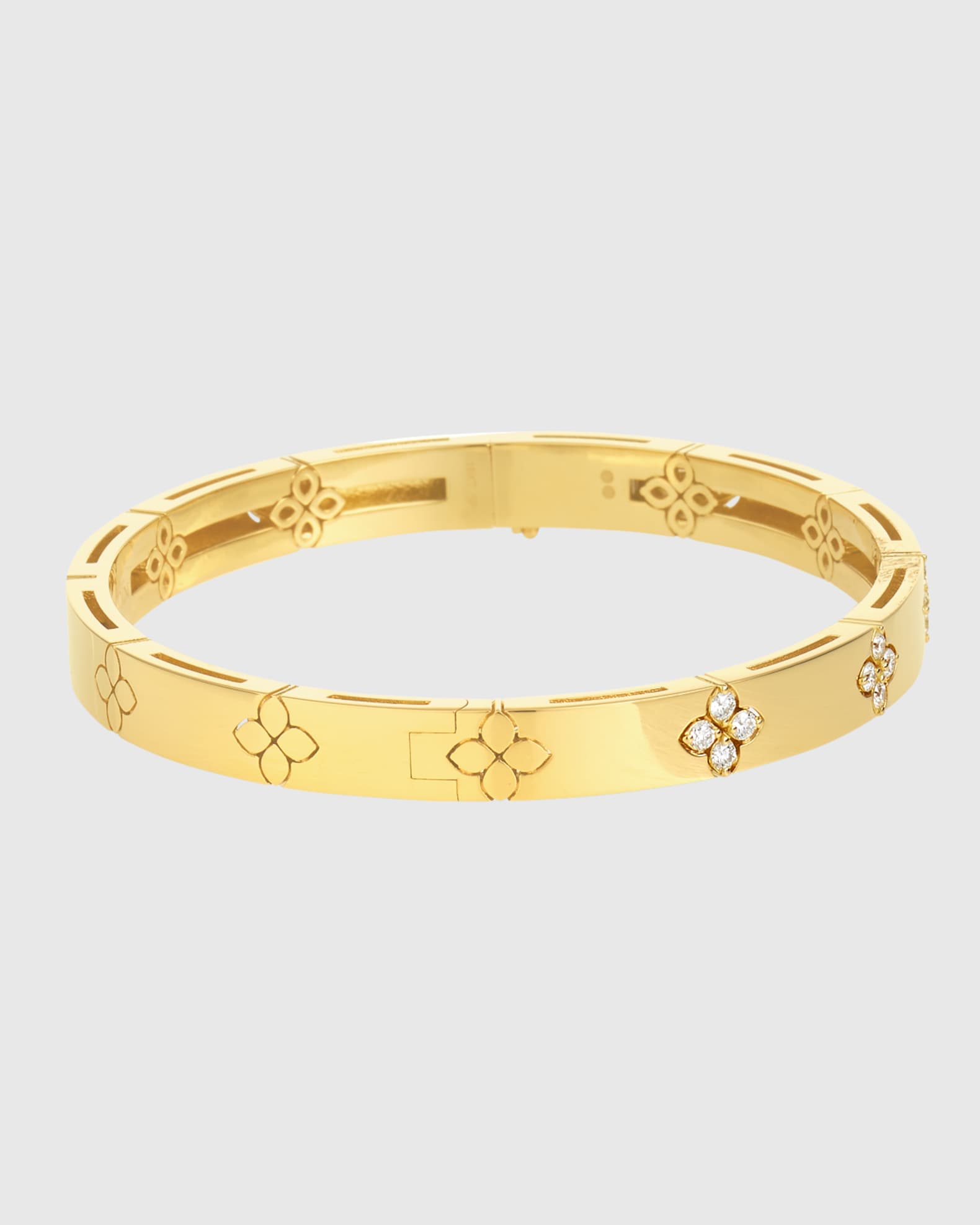 Roberto Coin 18K Yellow Gold Diamond Love in Verona Bangle | Neiman Marcus