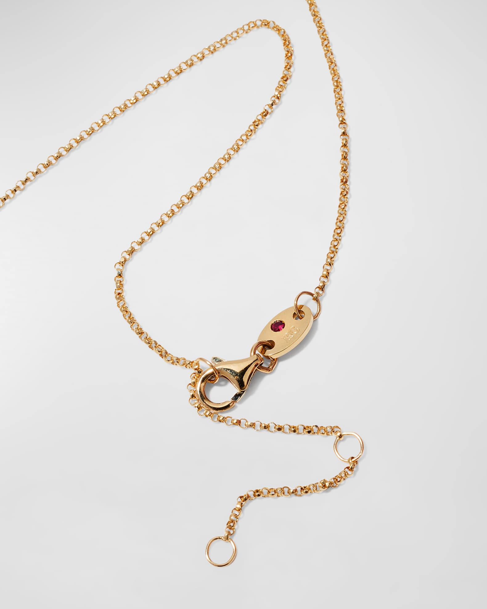 Roberto Coin Princess 18K Yellow Gold Diamond Initial Necklace, R ...