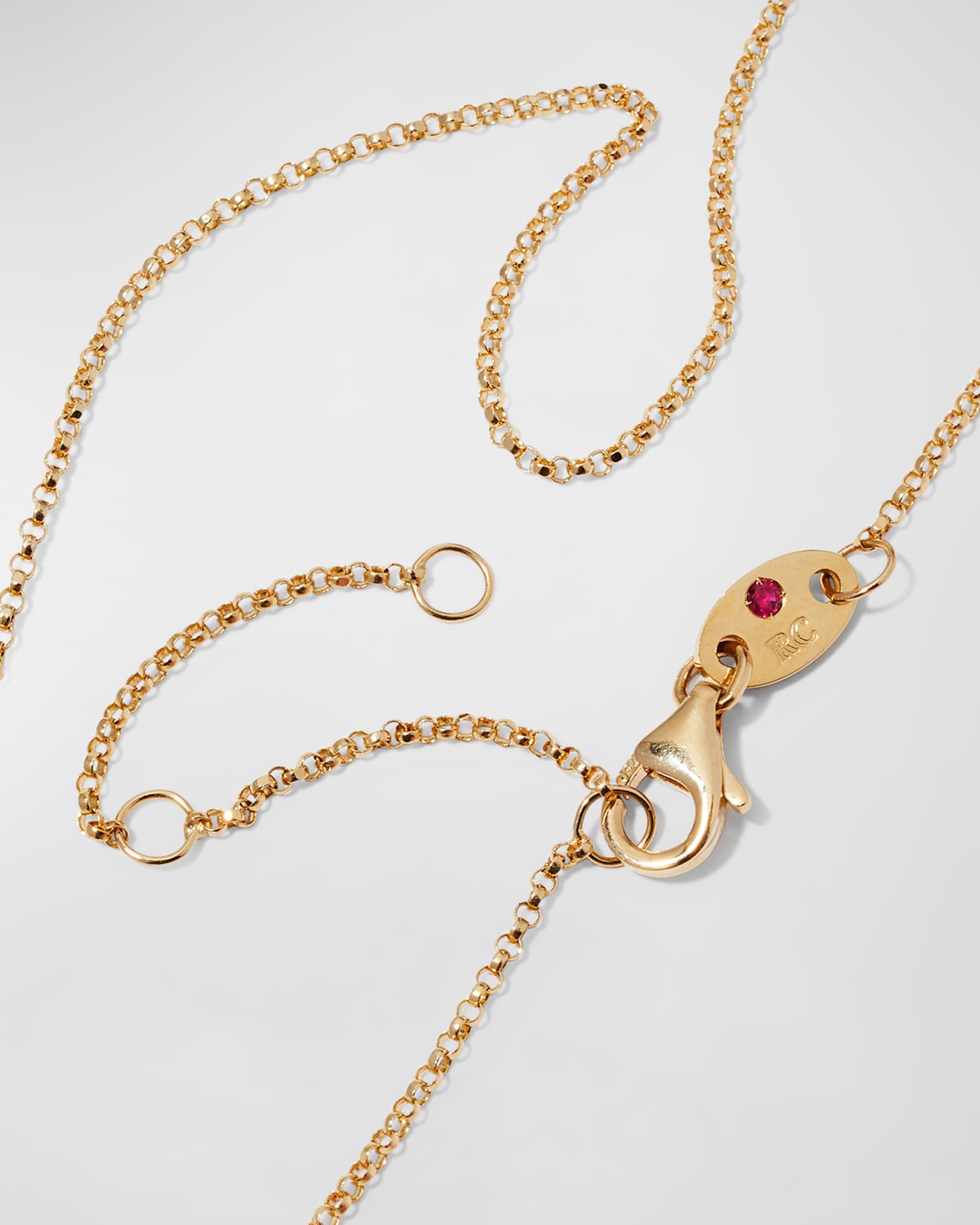 Roberto Coin Princess 18K Yellow Gold Diamond Initial Necklace, D ...