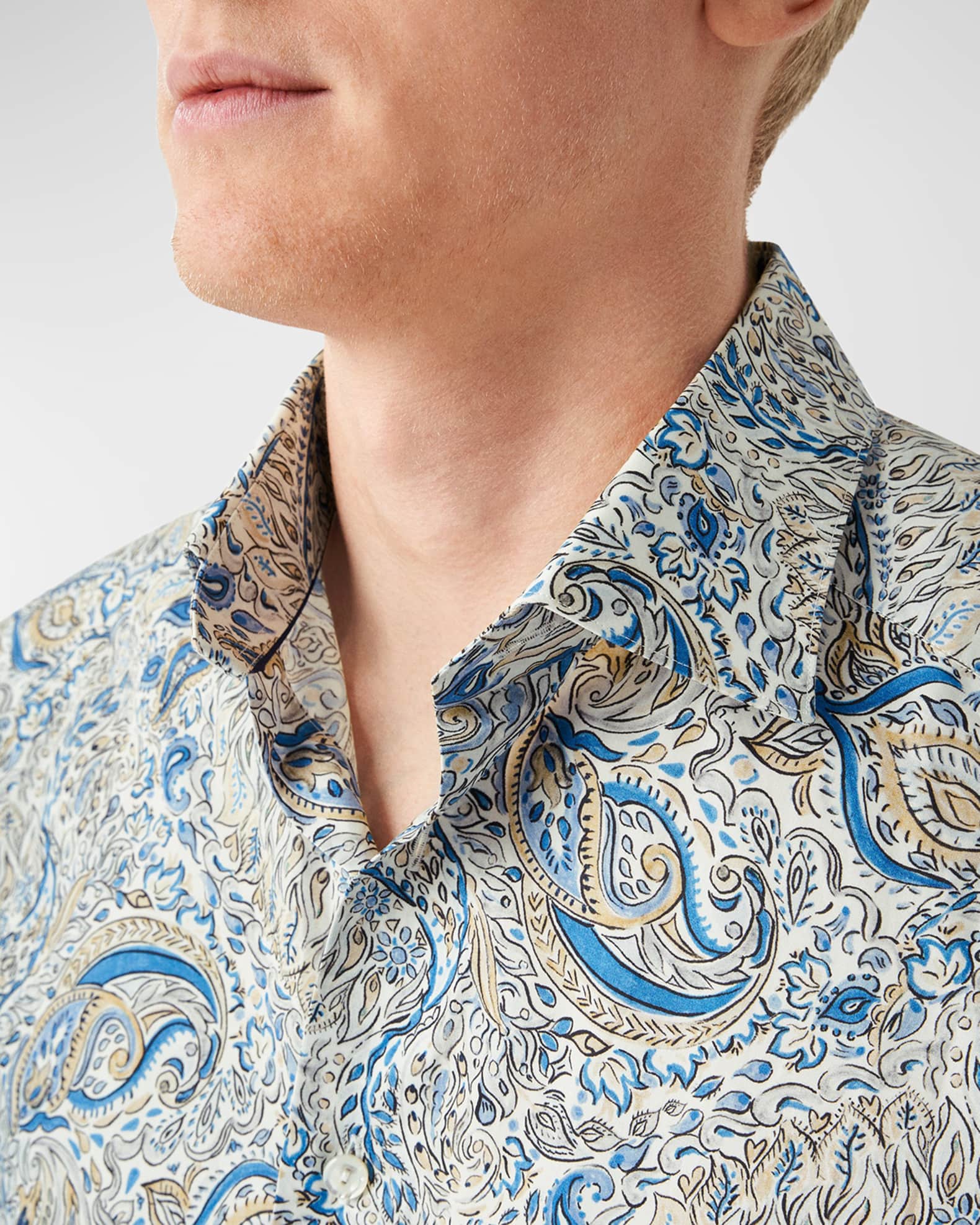 Eton Men's Slim Fit Paisley-Print Shirt | Neiman Marcus