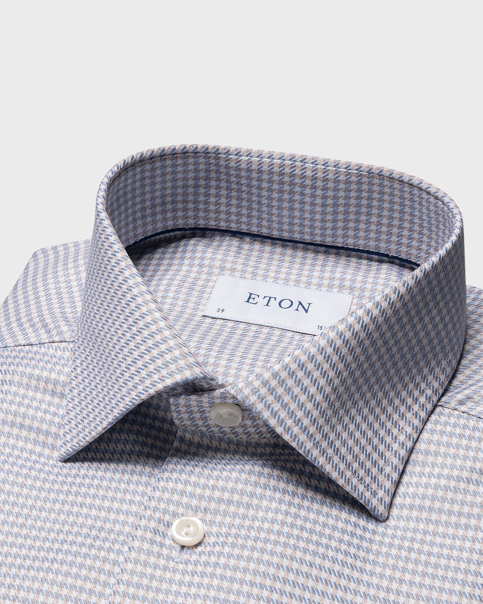 Eton Men's Contemporary Fit Melange Check Shirt | Neiman Marcus