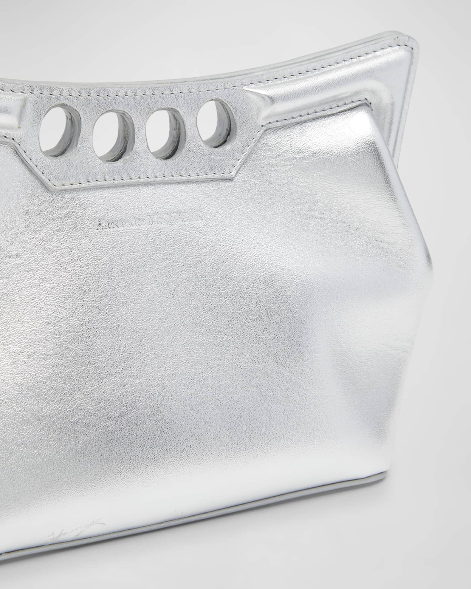 Alexander McQueen The Peak Mini Metallic Shoulder Bag | Neiman Marcus