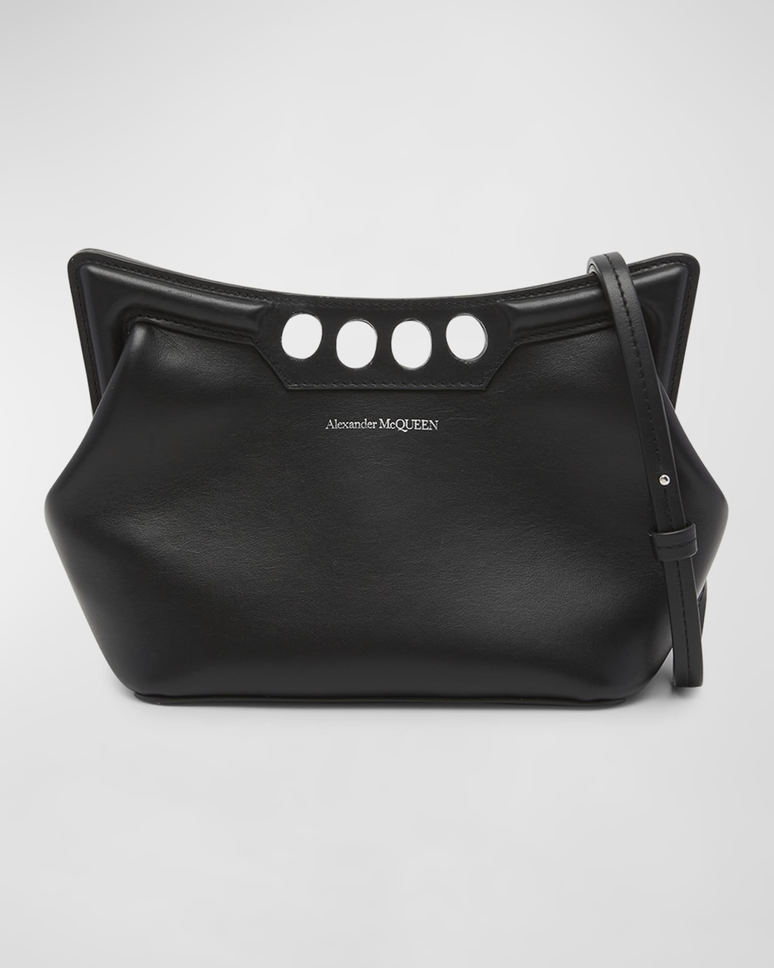 Alexander McQueen The Peak Mini Leather Shoulder Bag | Neiman Marcus