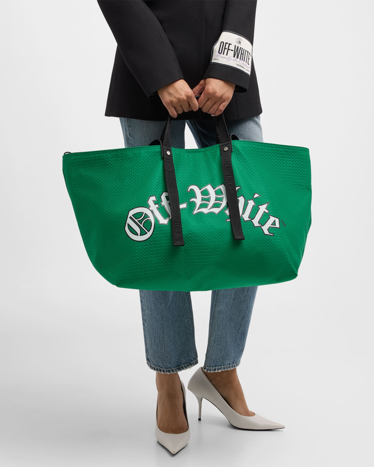Off-White Day Off Large Baseball Tote Bag | Neiman Marcus