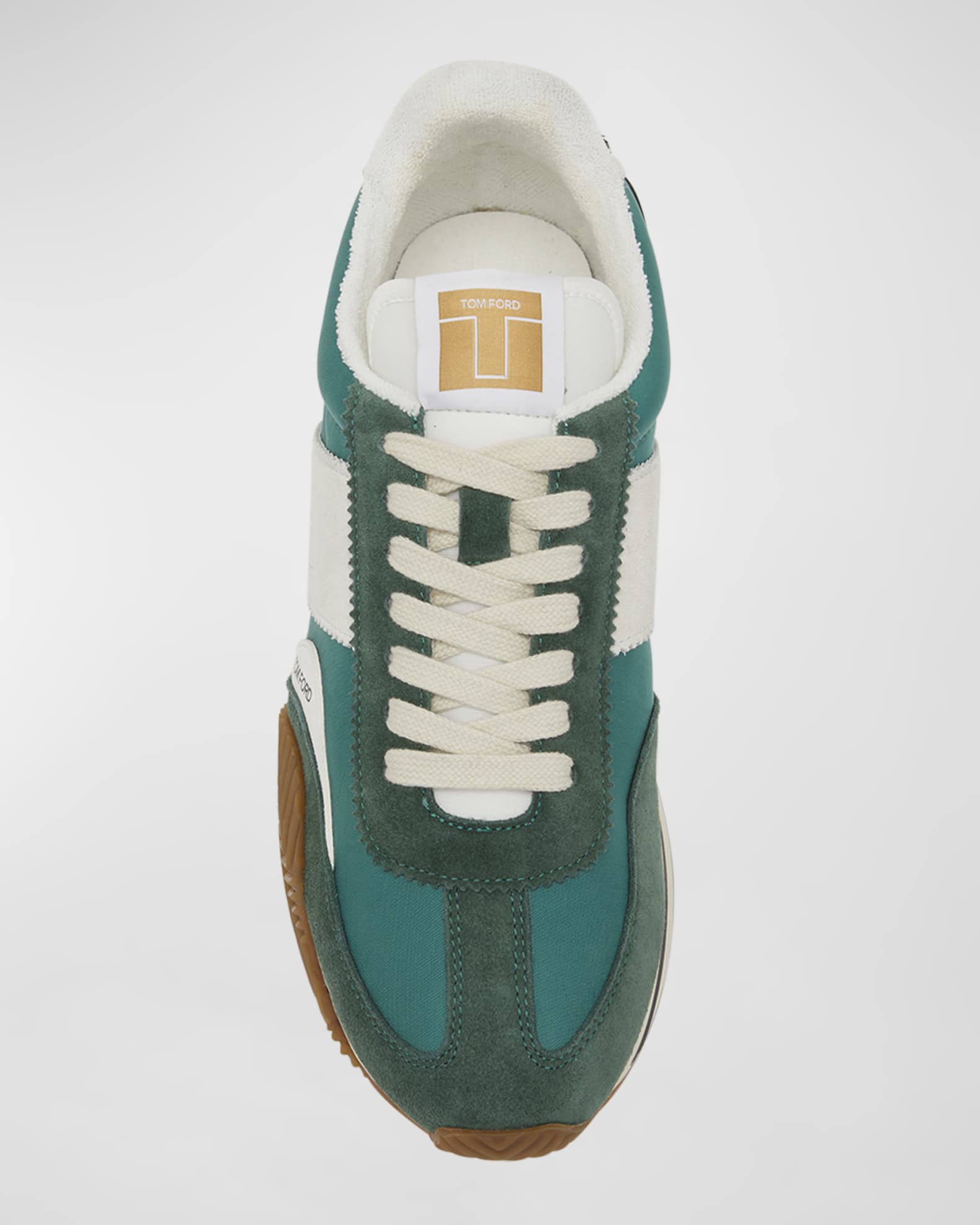 TOM FORD Men's James Fabric and Suede Low-Top Sneakers | Neiman Marcus