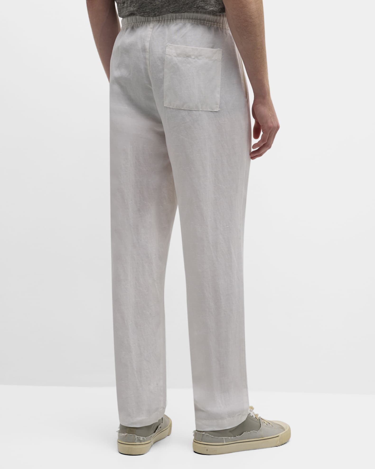Onia Men's Air Linen Pull-On Pants | Neiman Marcus