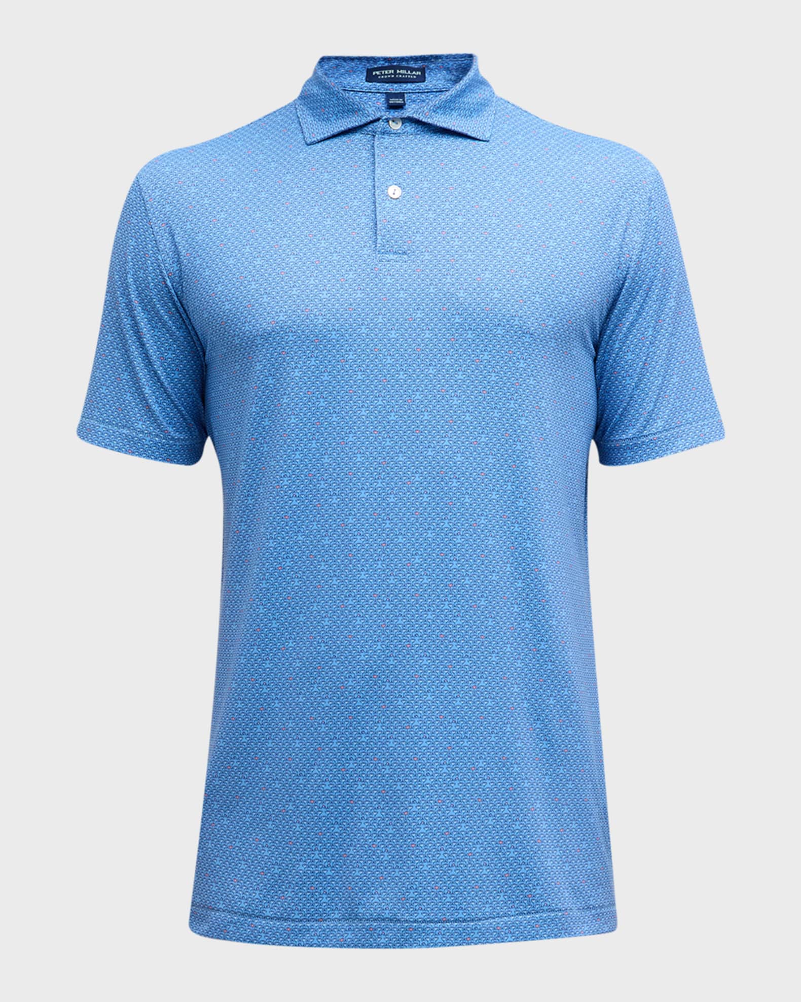 Peter Millar Men's Espresso Martini Performance Jersey Polo Shirt ...