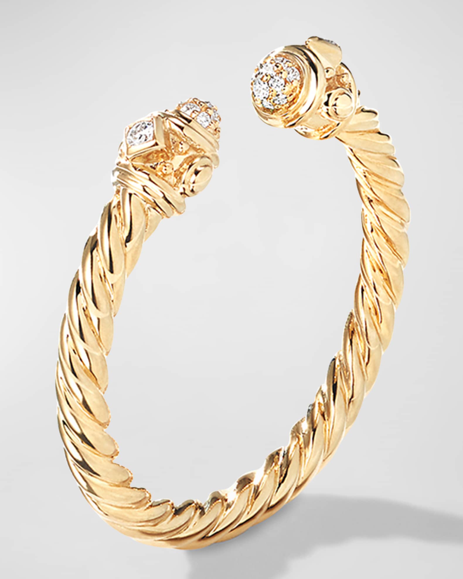 David Yurman Renaissance 18k Gold & Diamond Ring | Neiman Marcus