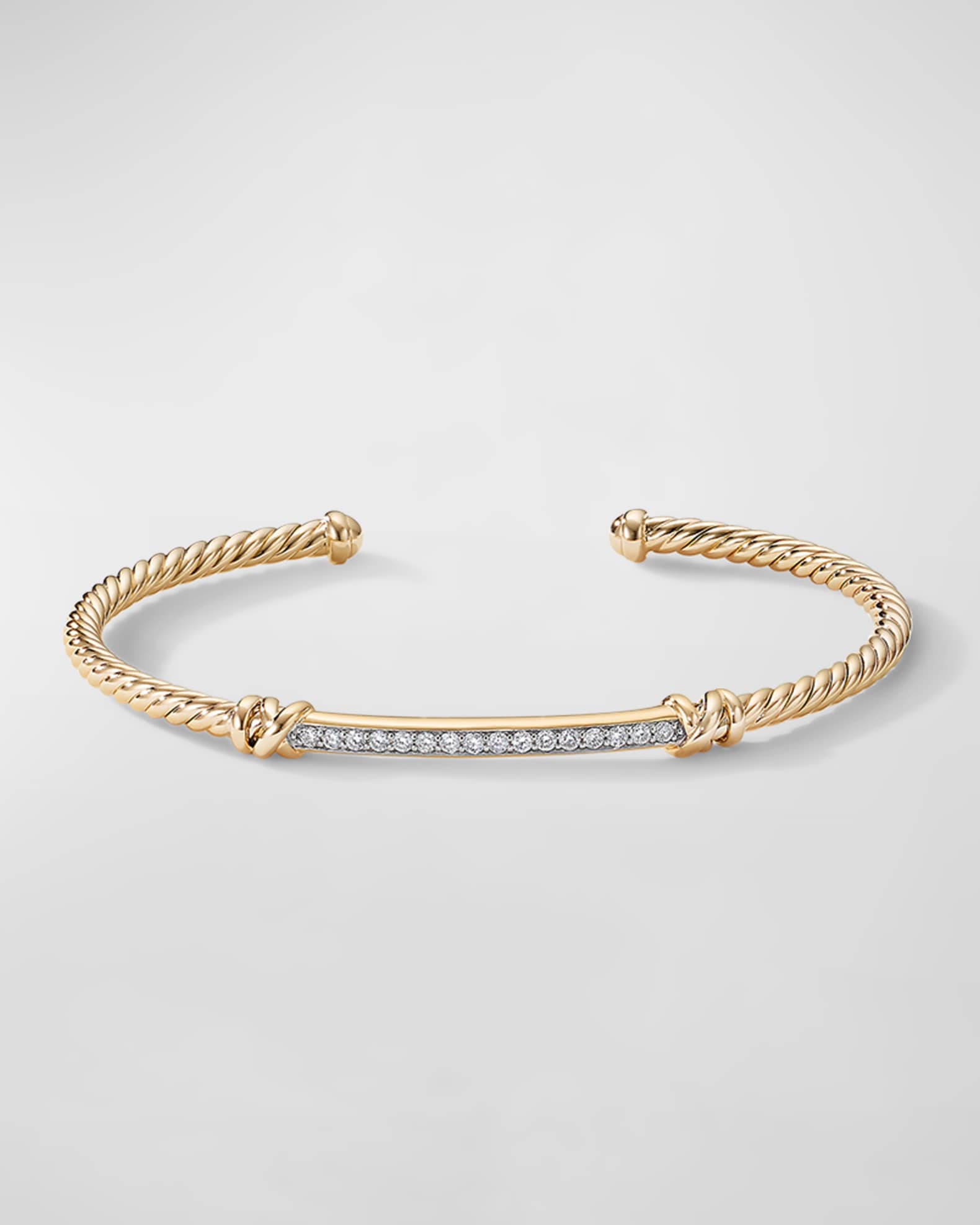 David Yurman Petite Helena 2-Station Wrap Bracelet in 18k Gold with ...