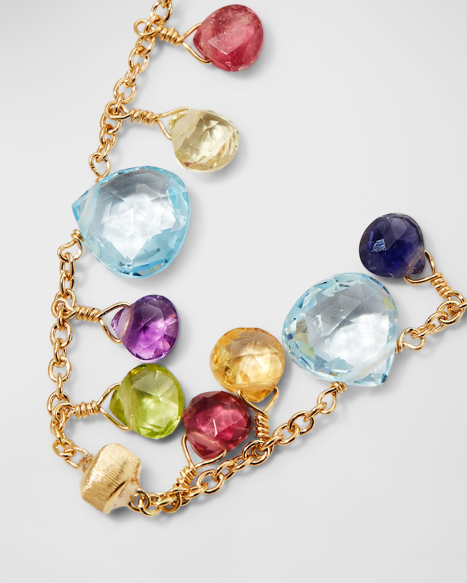 Marco Bicego 18K Yellow Gold Single-Strand Topaz Paradise Bracelet ...