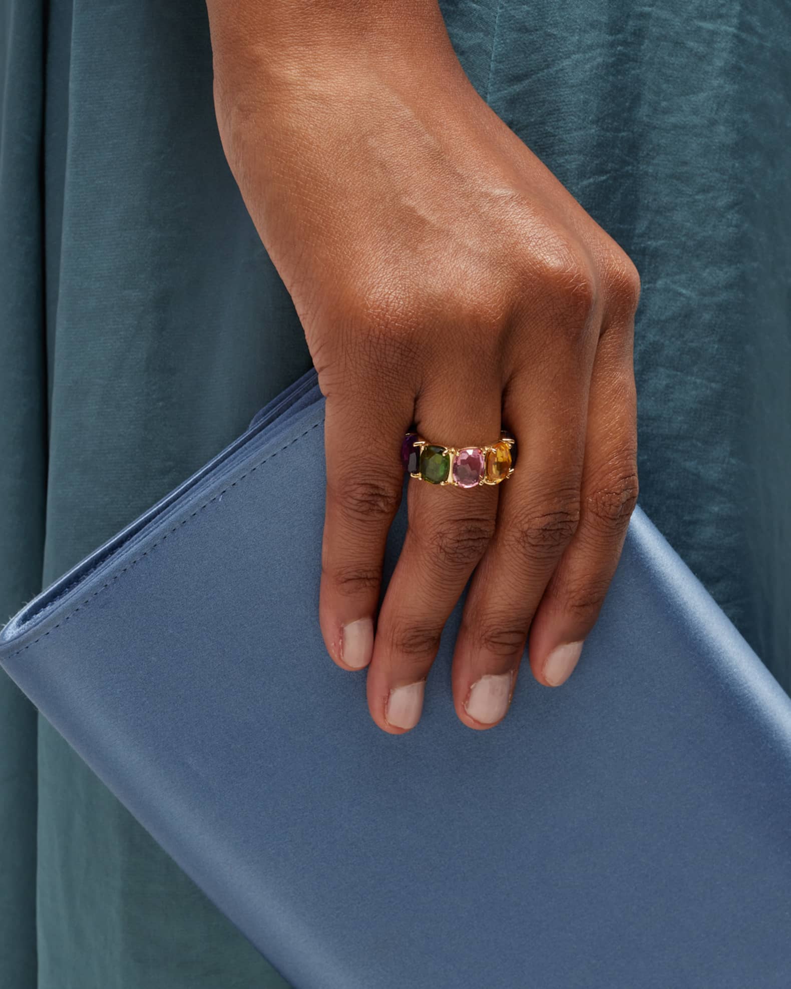 Marco Bicego 18K Yellow Gold Alta Mixed Gemstone Ring, Size 7 | Neiman ...