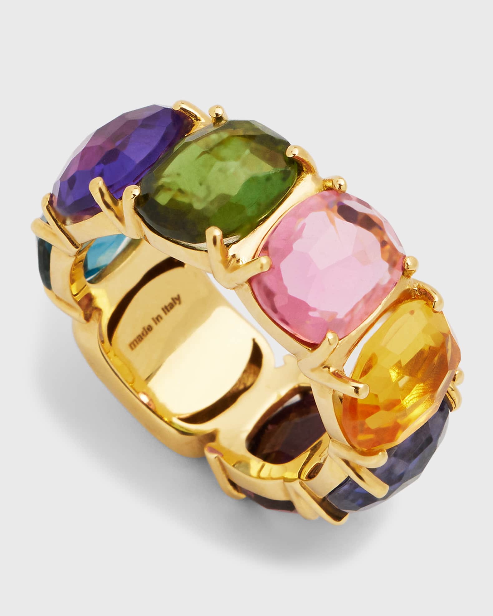 Marco Bicego 18K Yellow Gold Alta Mixed Gemstone Ring, Size 7 | Neiman ...