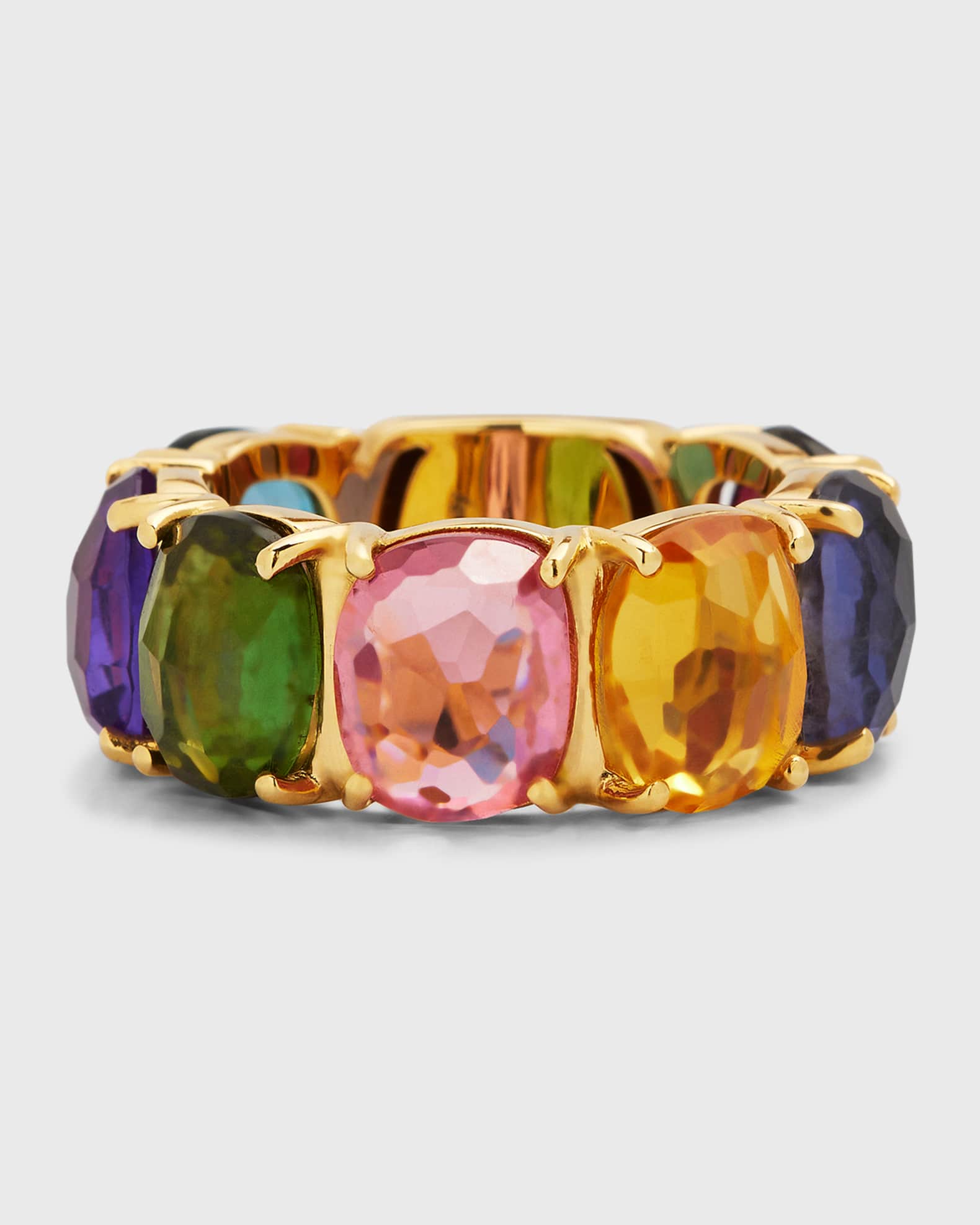 Marco Bicego 18K Yellow Gold Alta Mixed Gemstone Ring, Size 7 | Neiman ...