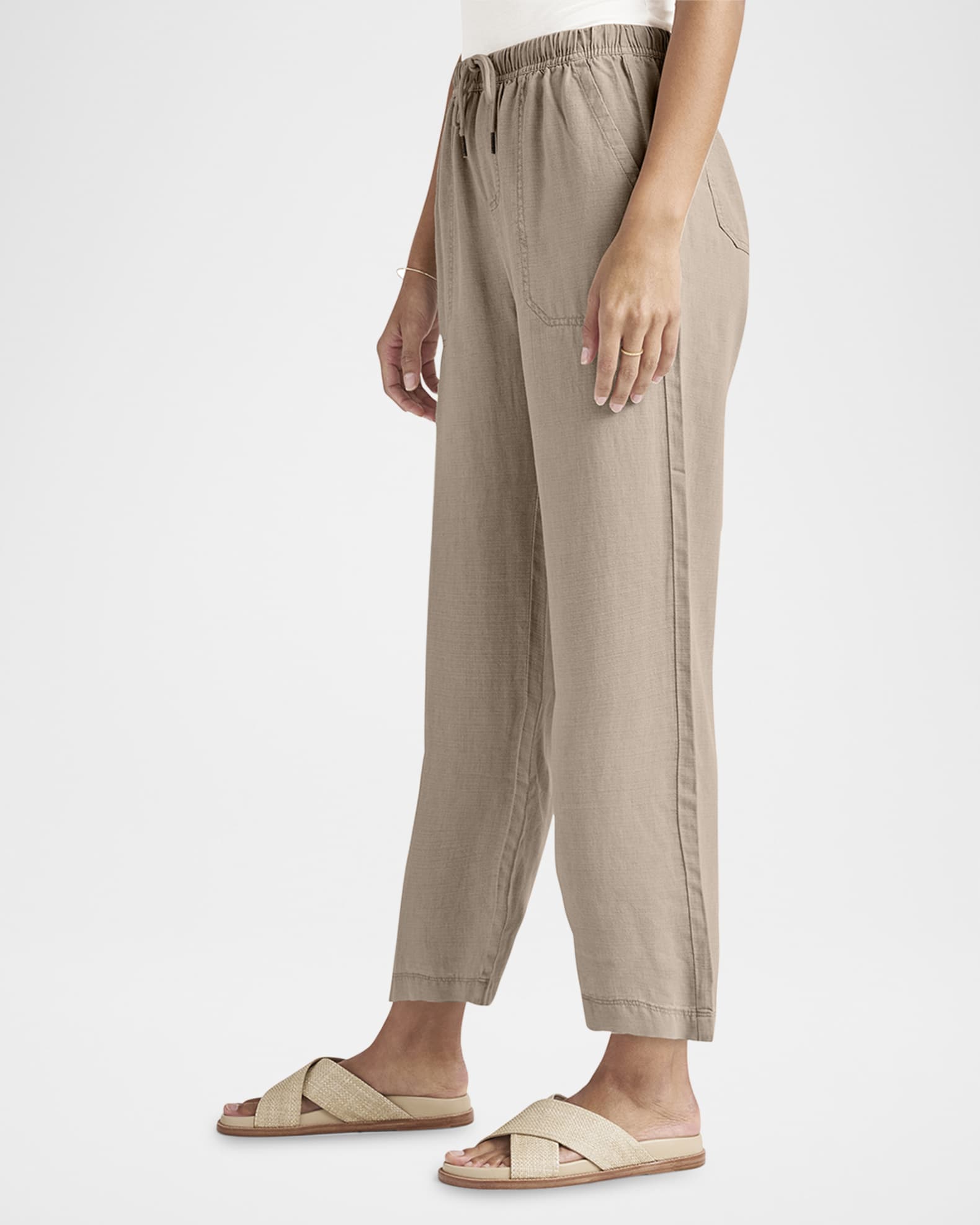Splendid Angie Cropped Wide-Leg Pants | Neiman Marcus