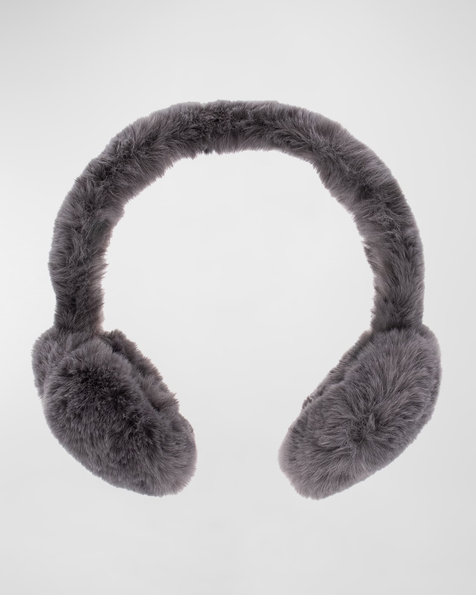 Surell Accessories Faux Rex Rabbit Ear Muffs | Neiman Marcus