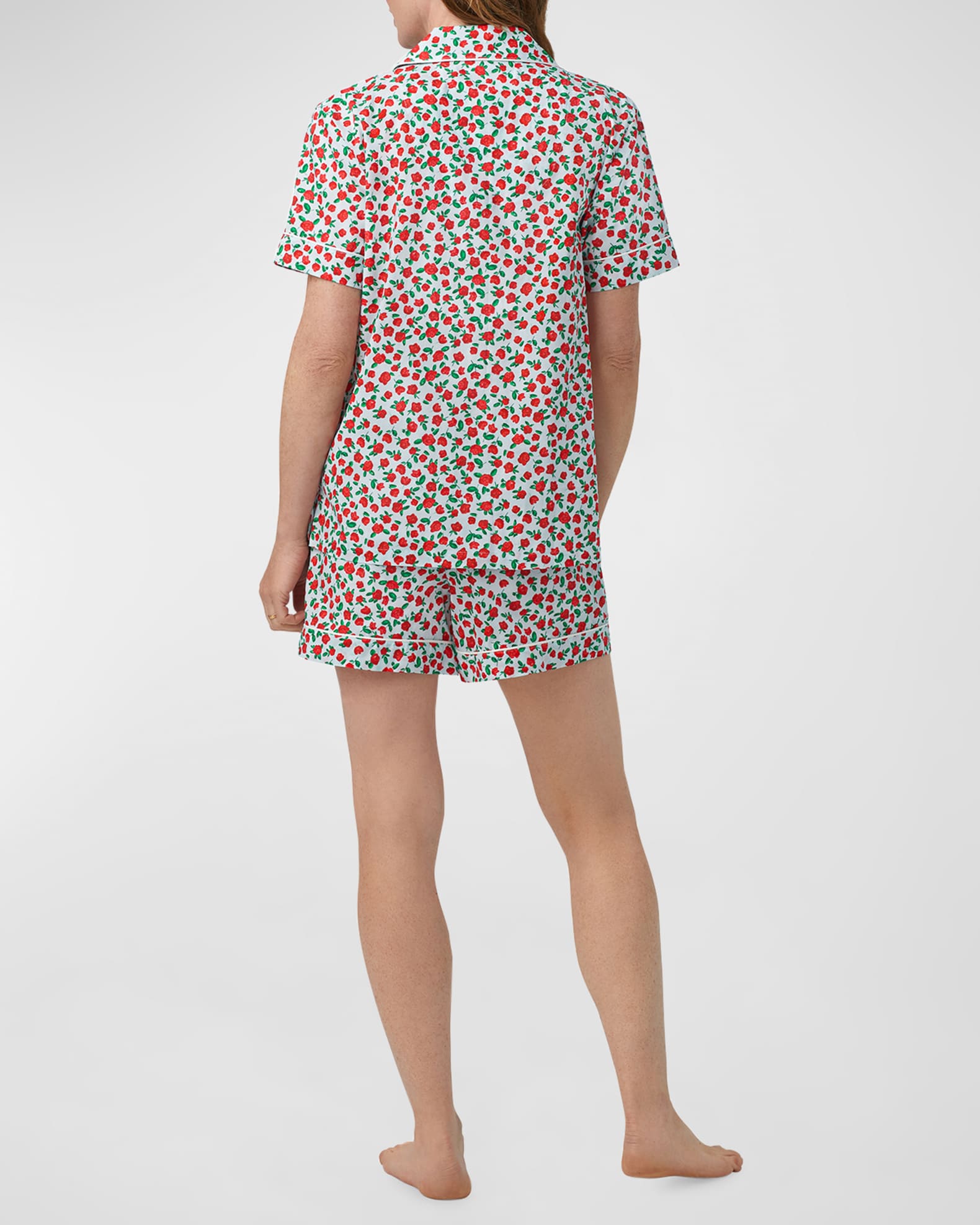 BedHead Pajamas Floral-Print Cotton Poplin Shorty Pajama Set | Neiman ...
