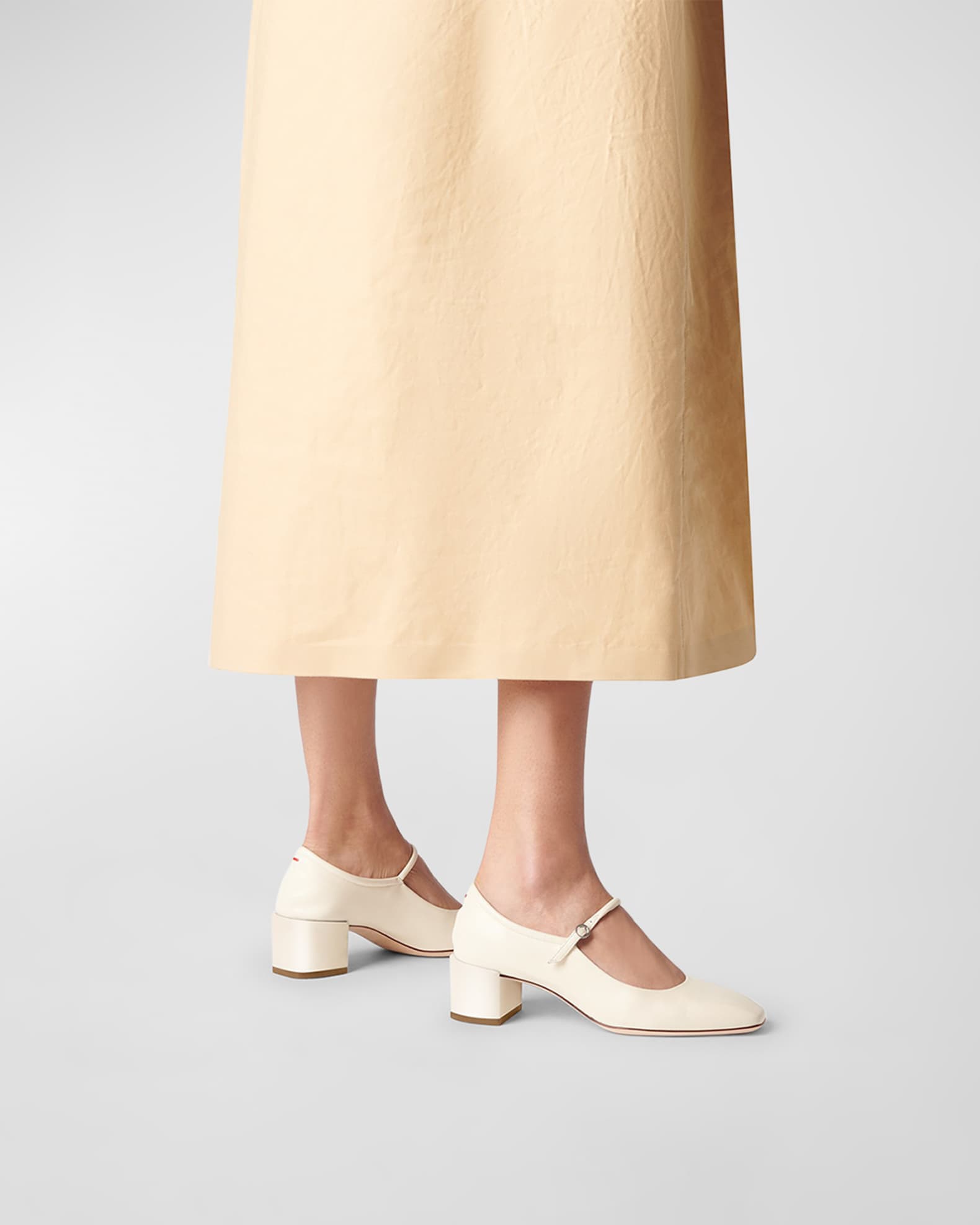 Aeyde Aline Square-Toe Mary Jane Pumps | Neiman Marcus