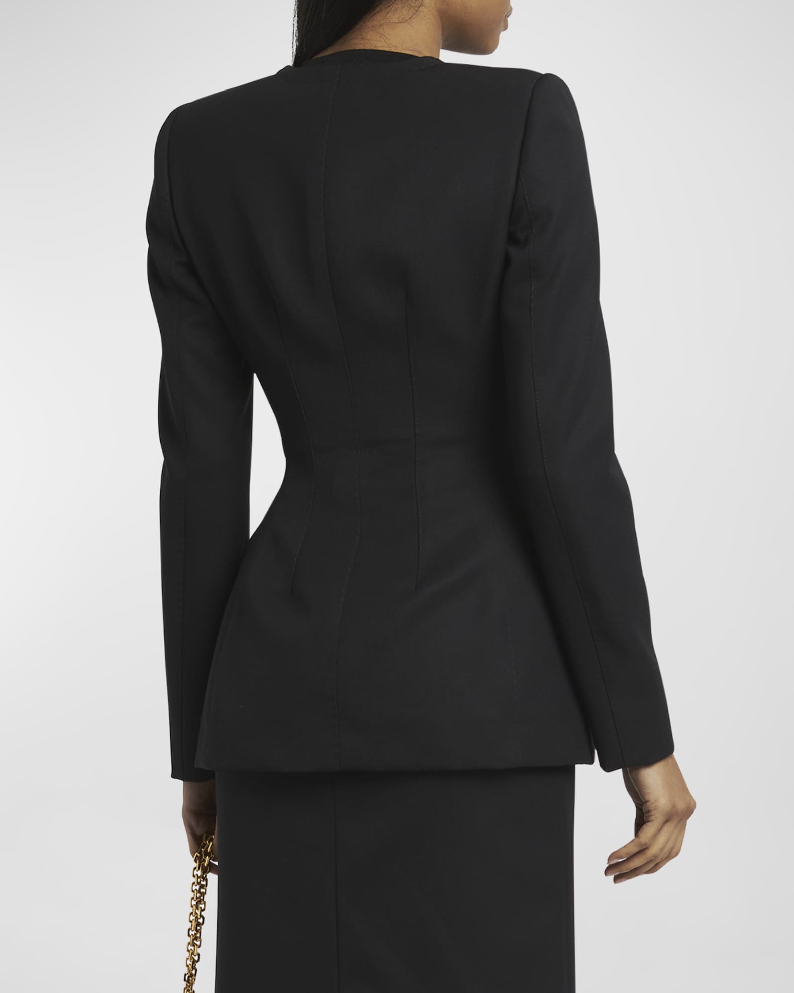 Dolce&Gabbana Mixed Wool Tailored Top Coat | Neiman Marcus