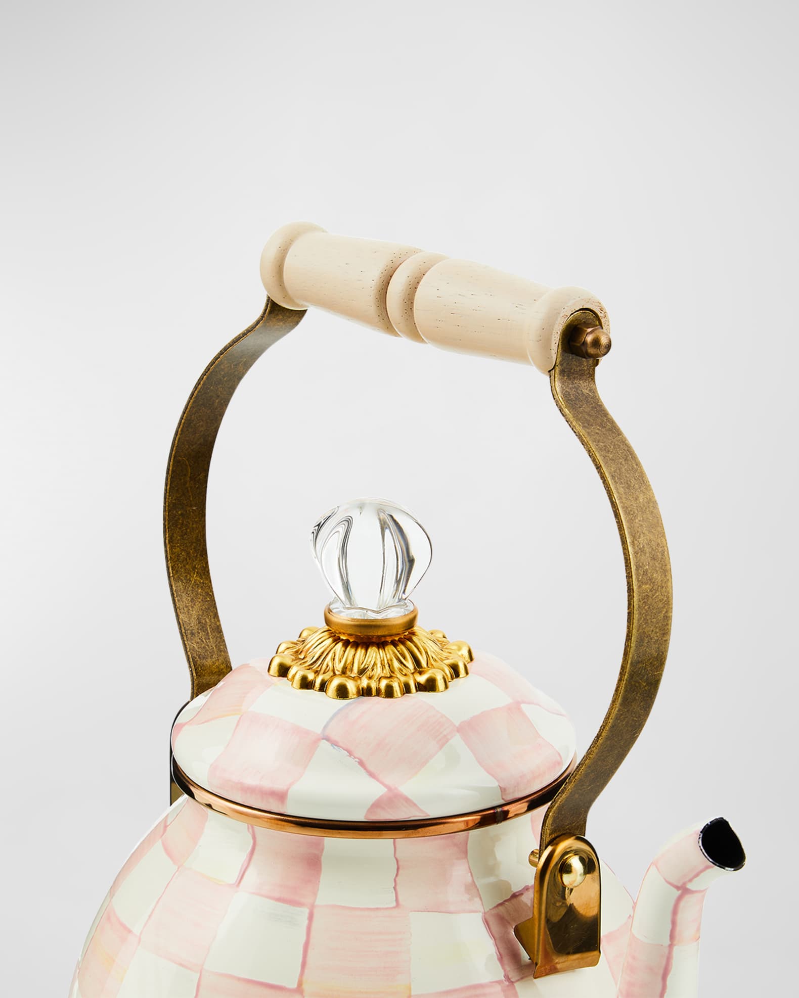 Rosy Check Tea Kettle Collection | Neiman Marcus