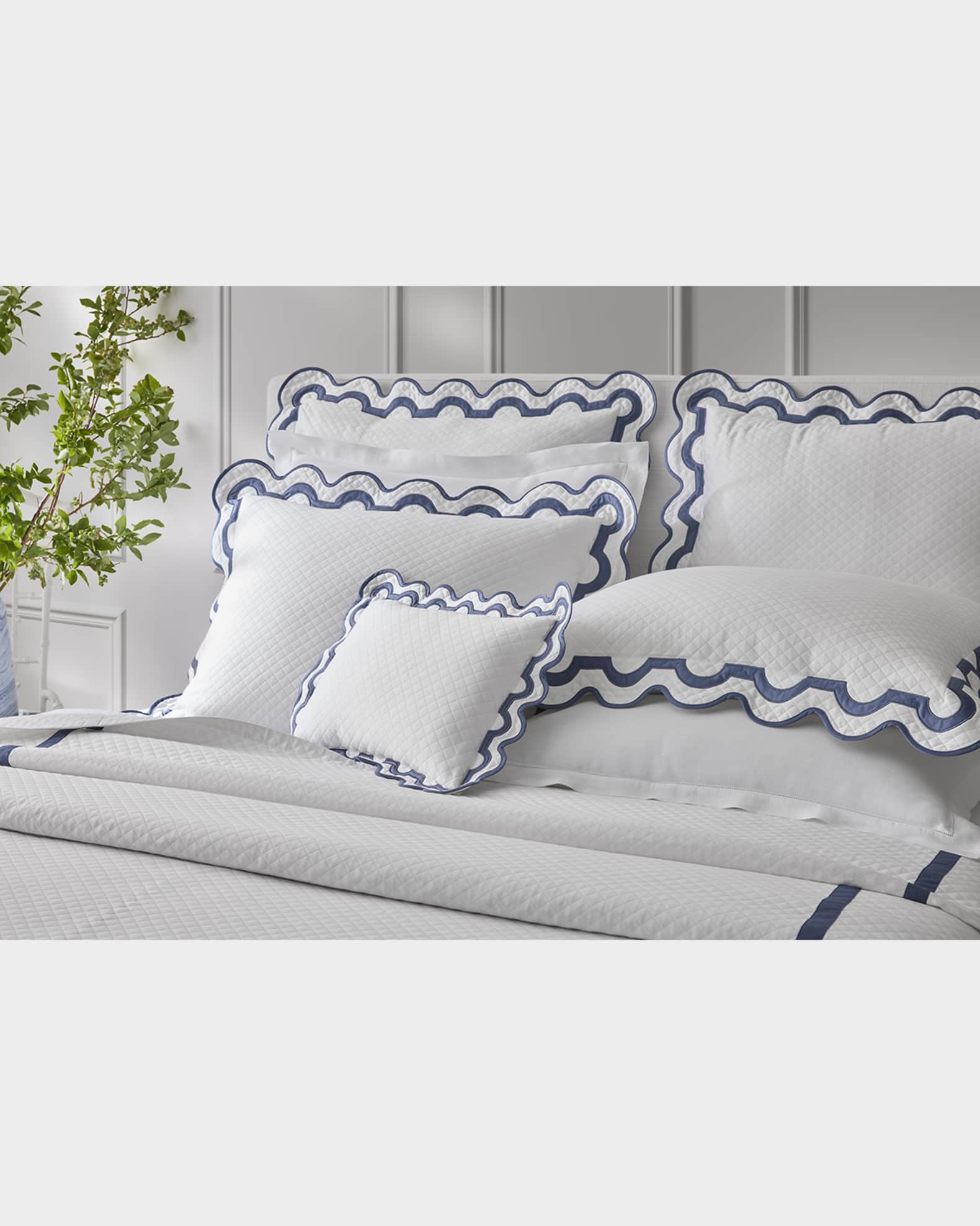 Matouk Mirasol Matelasse Euro Sham | Neiman Marcus
