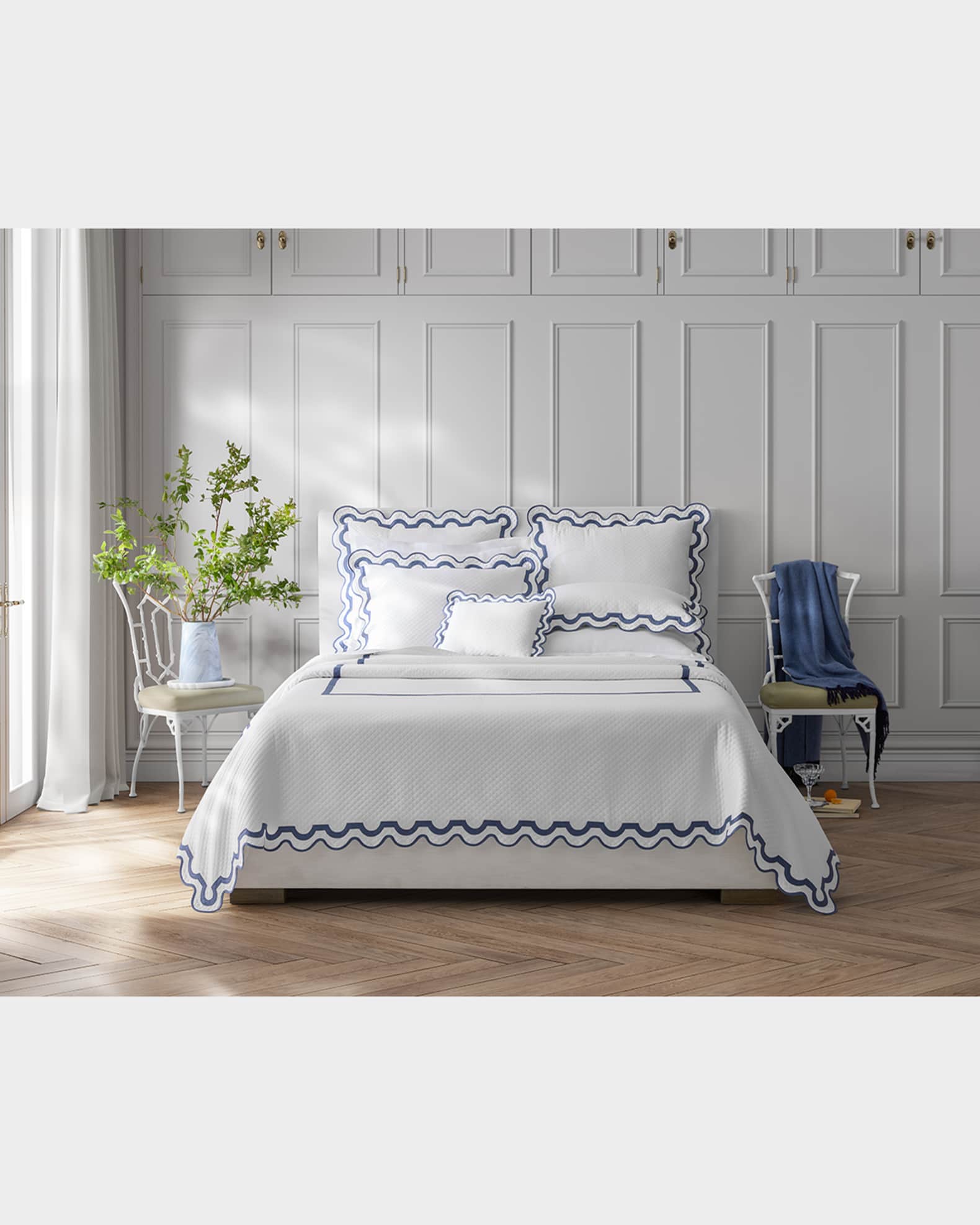 Matouk Mirasol Matelasse Euro Sham | Neiman Marcus