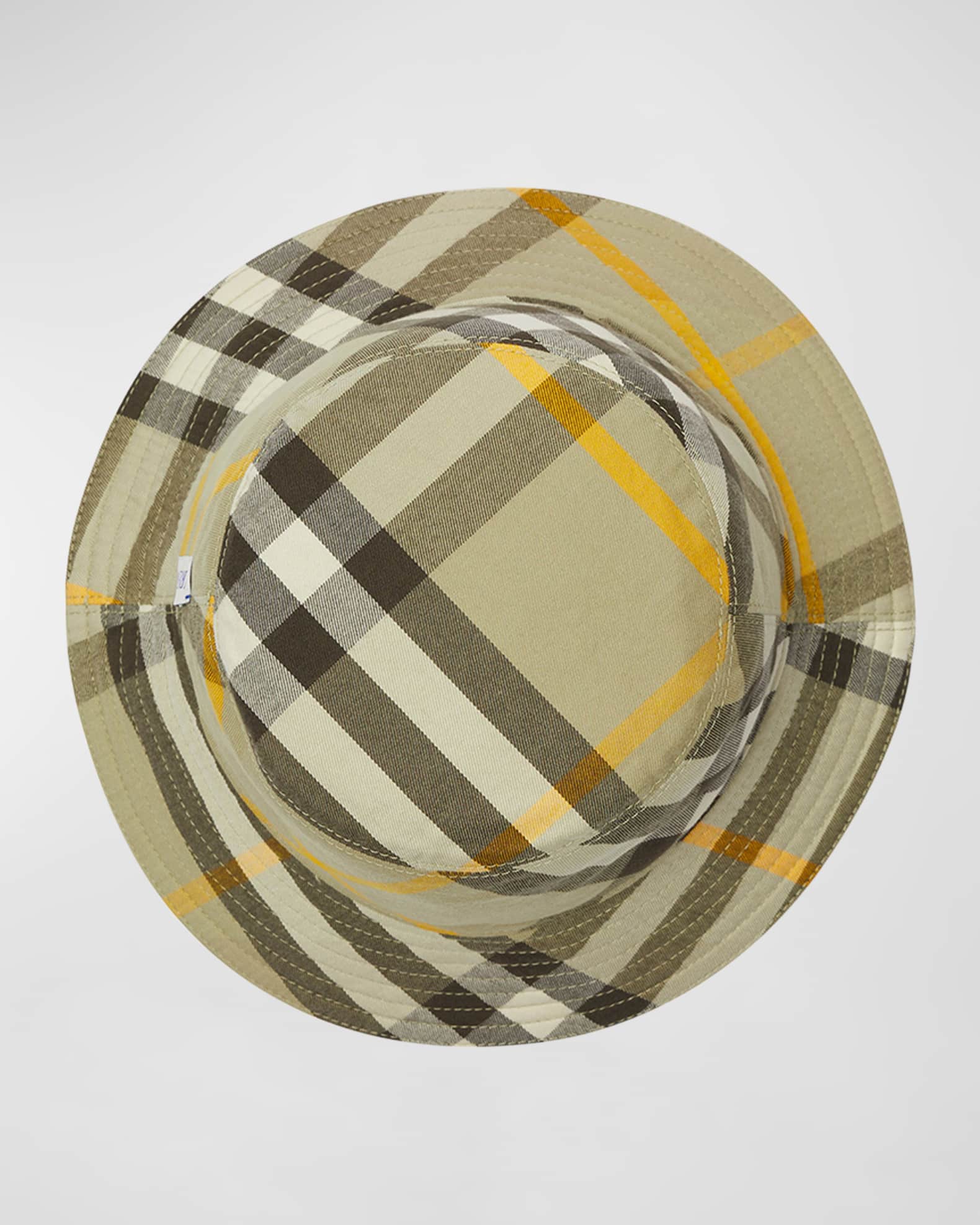 Burberry Men's Reversible Check Bucket Hat | Neiman Marcus