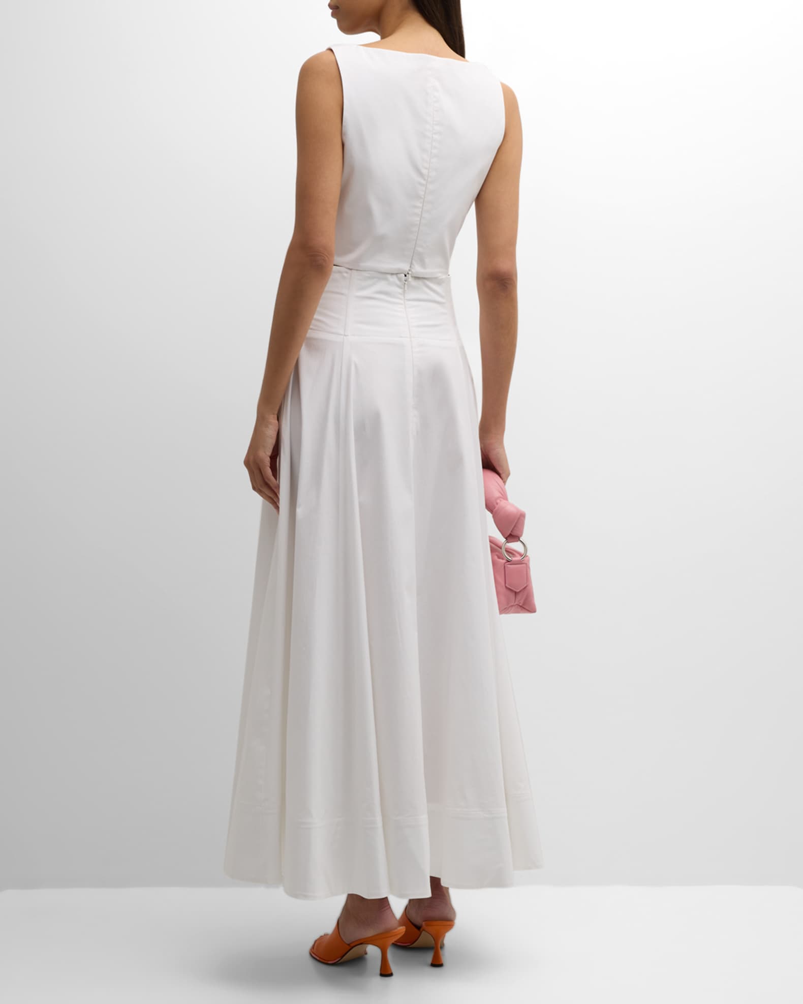 Lela Rose Oversize Rose Detail Crop Top | Neiman Marcus