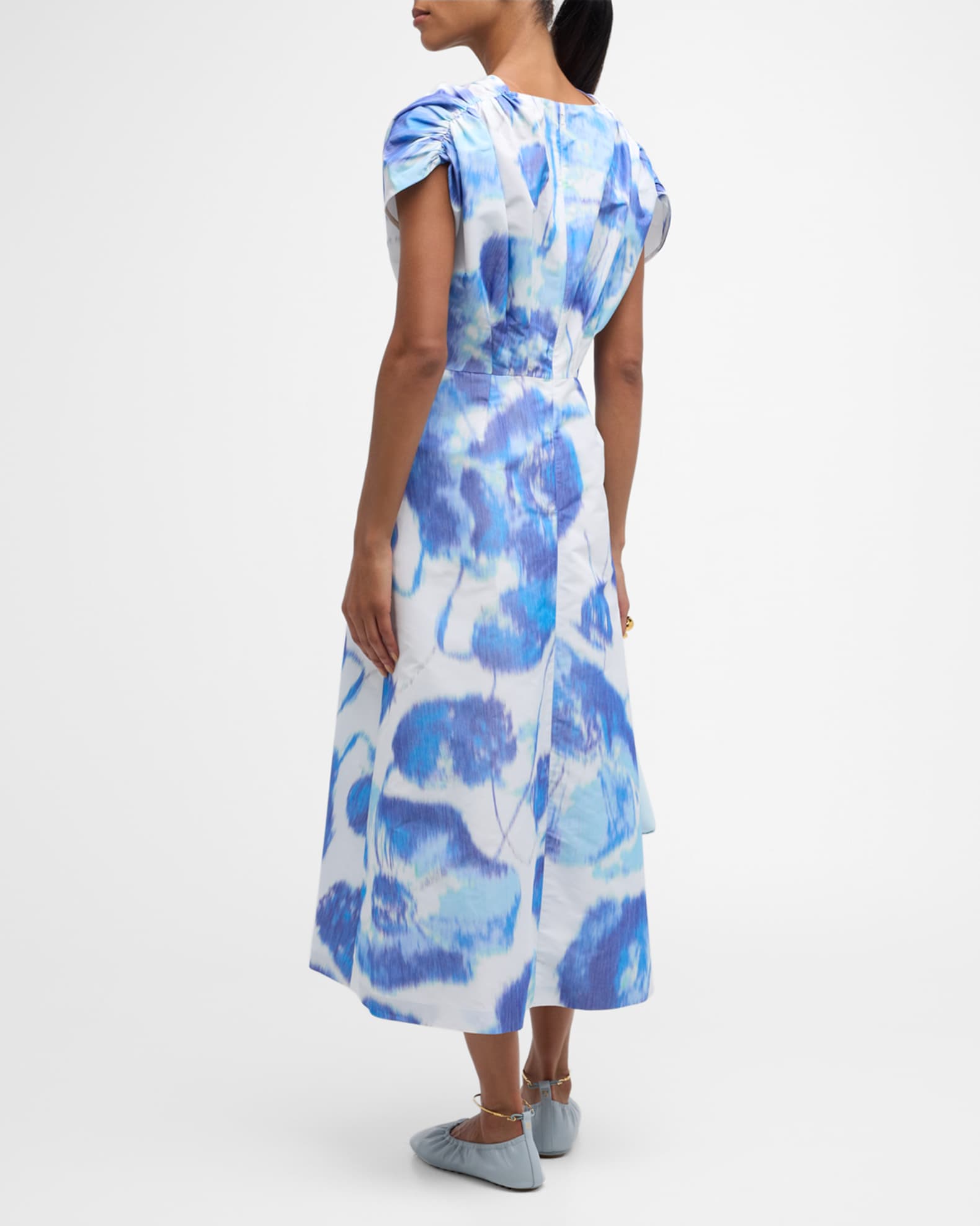 Lela Rose Isabel Floral Print Maxi Dress | Neiman Marcus
