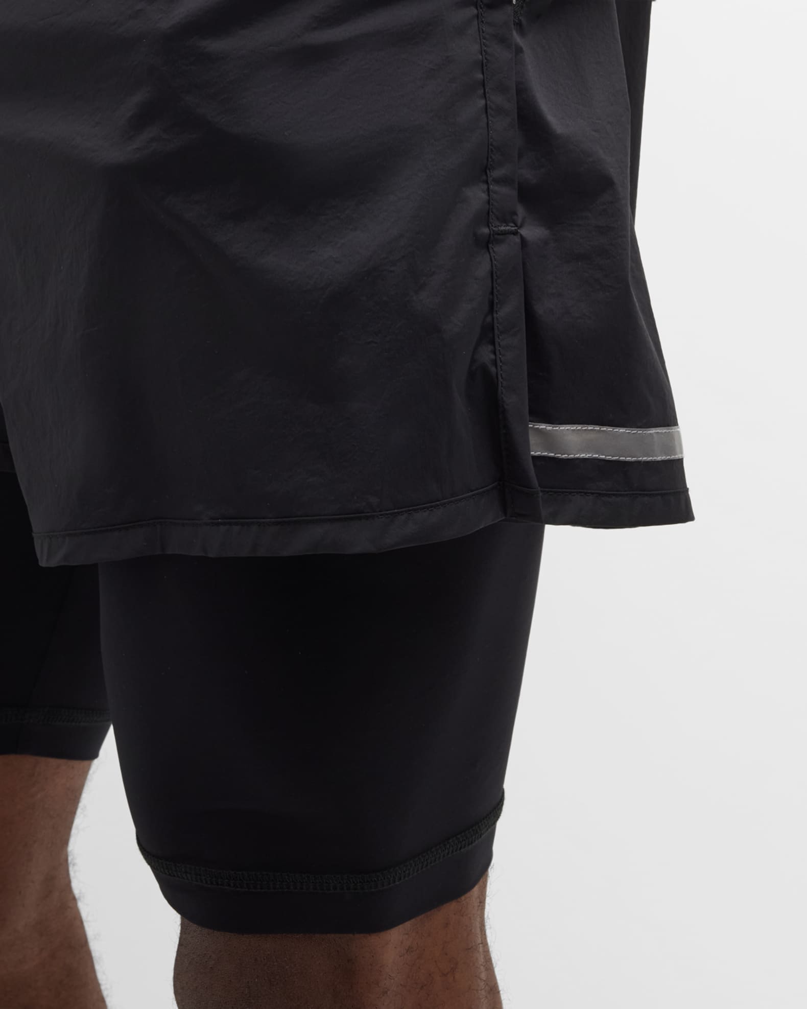 TRUE TRIBE Men's Layered Running Shorts | Neiman Marcus