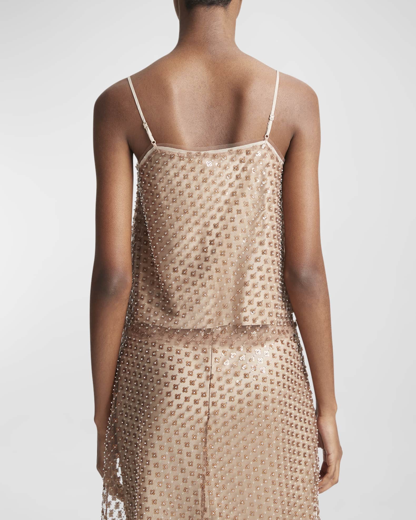 Vince Beaded Sequin Cami | Neiman Marcus