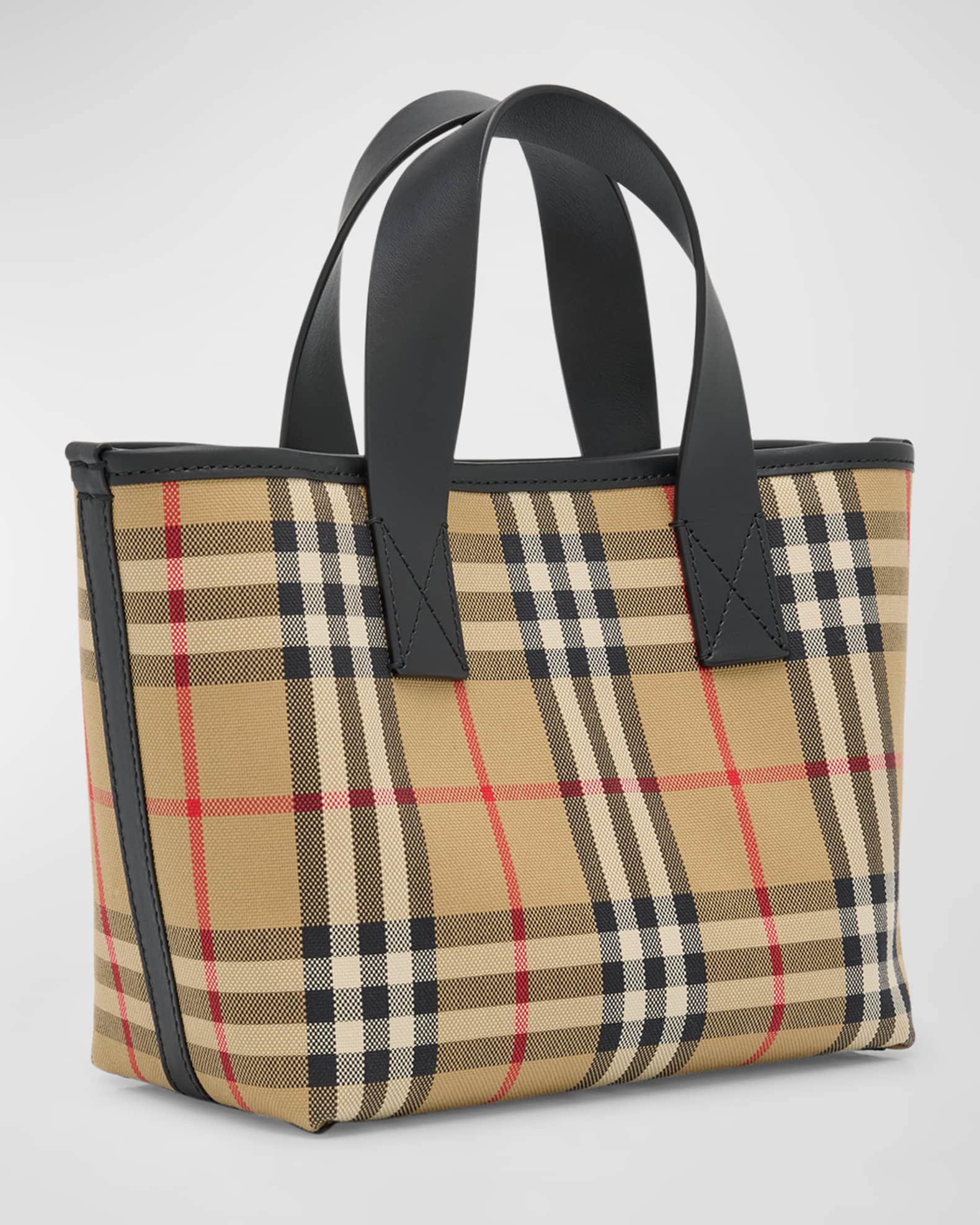 Burberry Kid's Check Tote Bag | Neiman Marcus