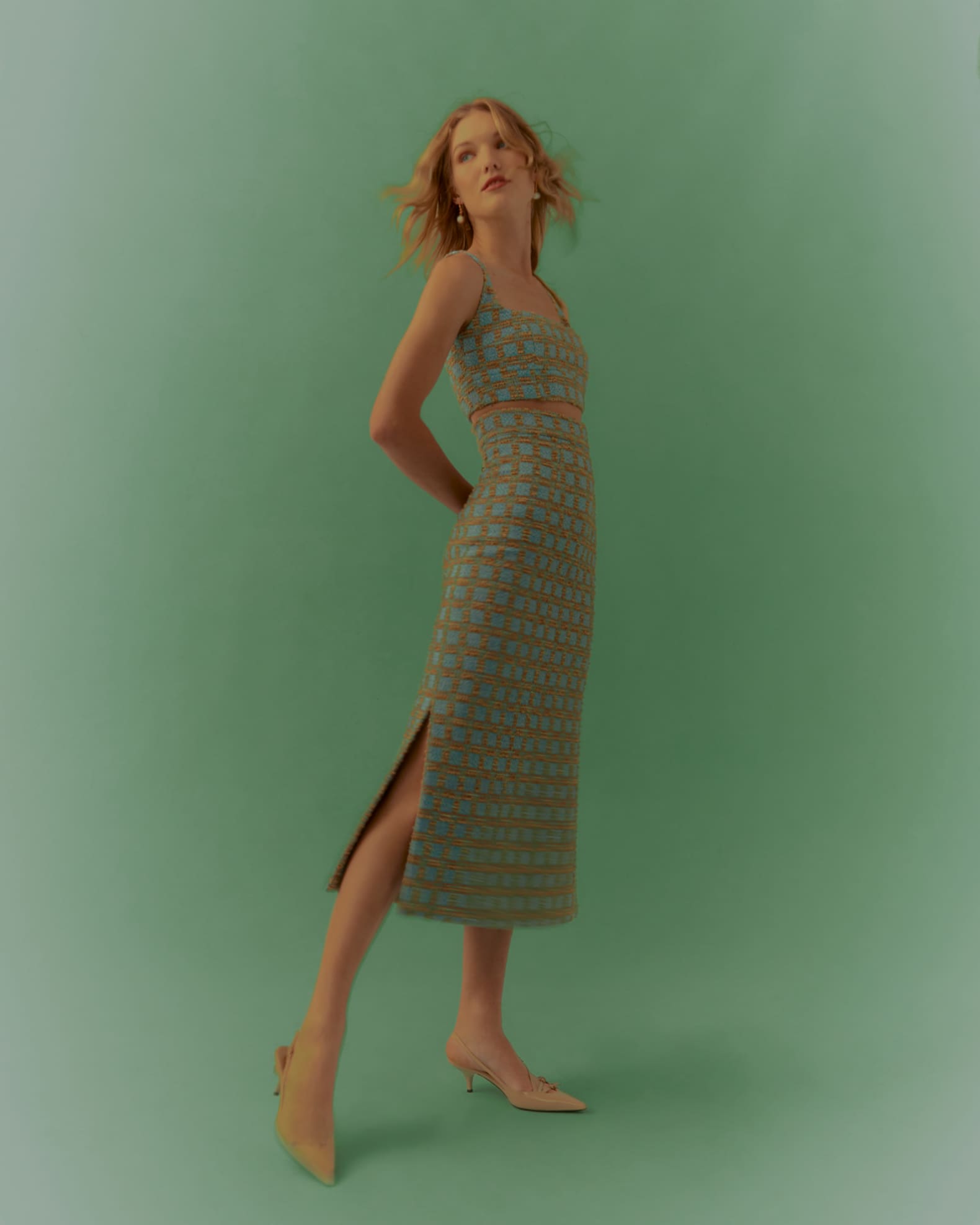 Boucle Check Collection | Neiman Marcus