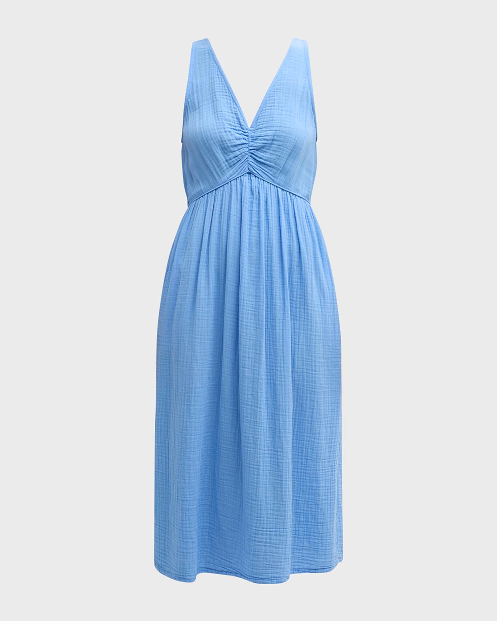 Xirena Faedra Sleeveless Cotton Gauze Midi Dress | Neiman Marcus