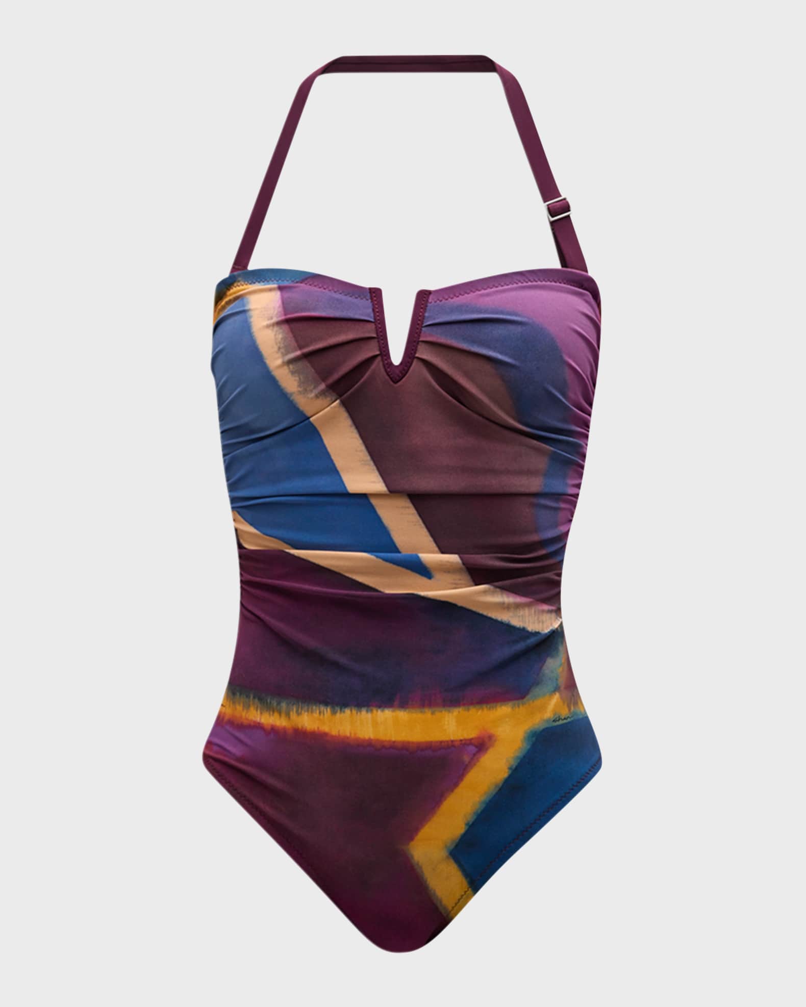Shan Ophelie Halter One-Piece Swimsuit | Neiman Marcus