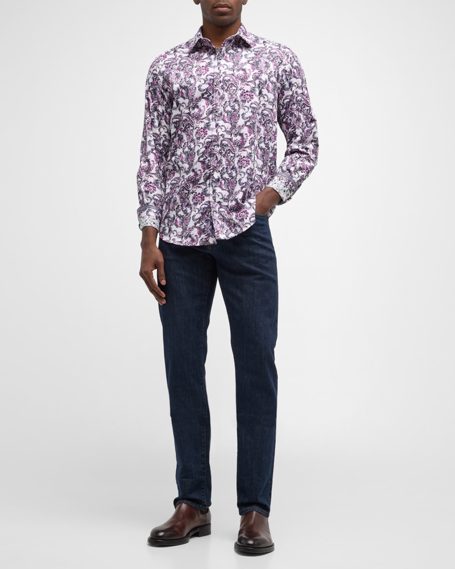 Robert Graham Men's Cicco Paisley Button-Down Shirt | Neiman Marcus