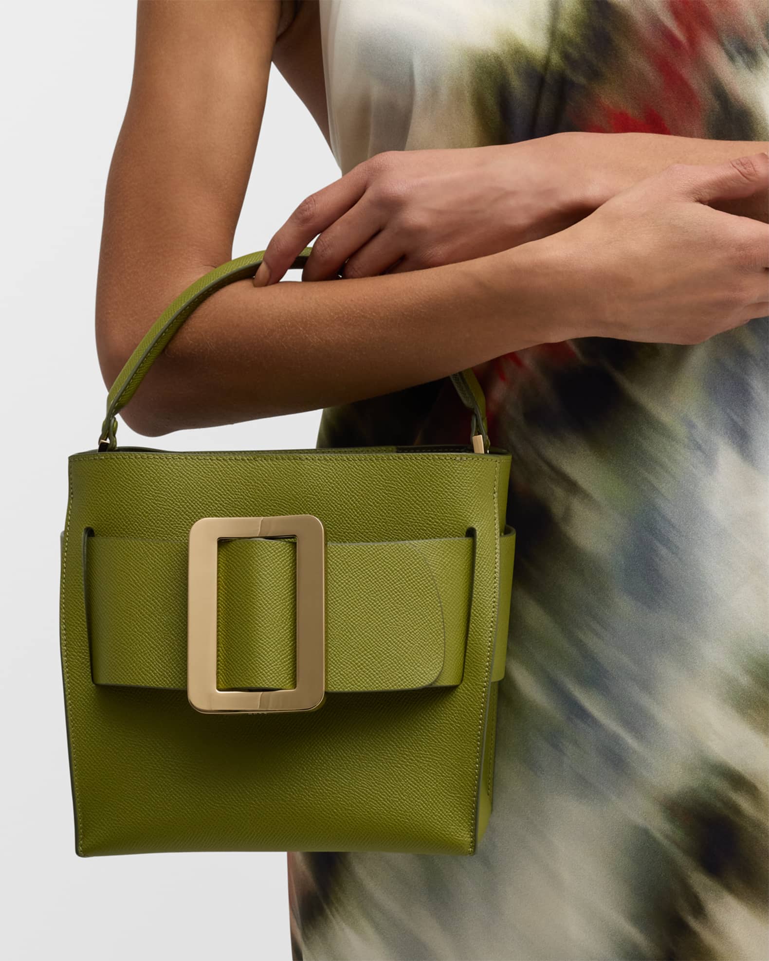 Boyy Devon 21 Buckle Leather Shoulder Bag | Neiman Marcus