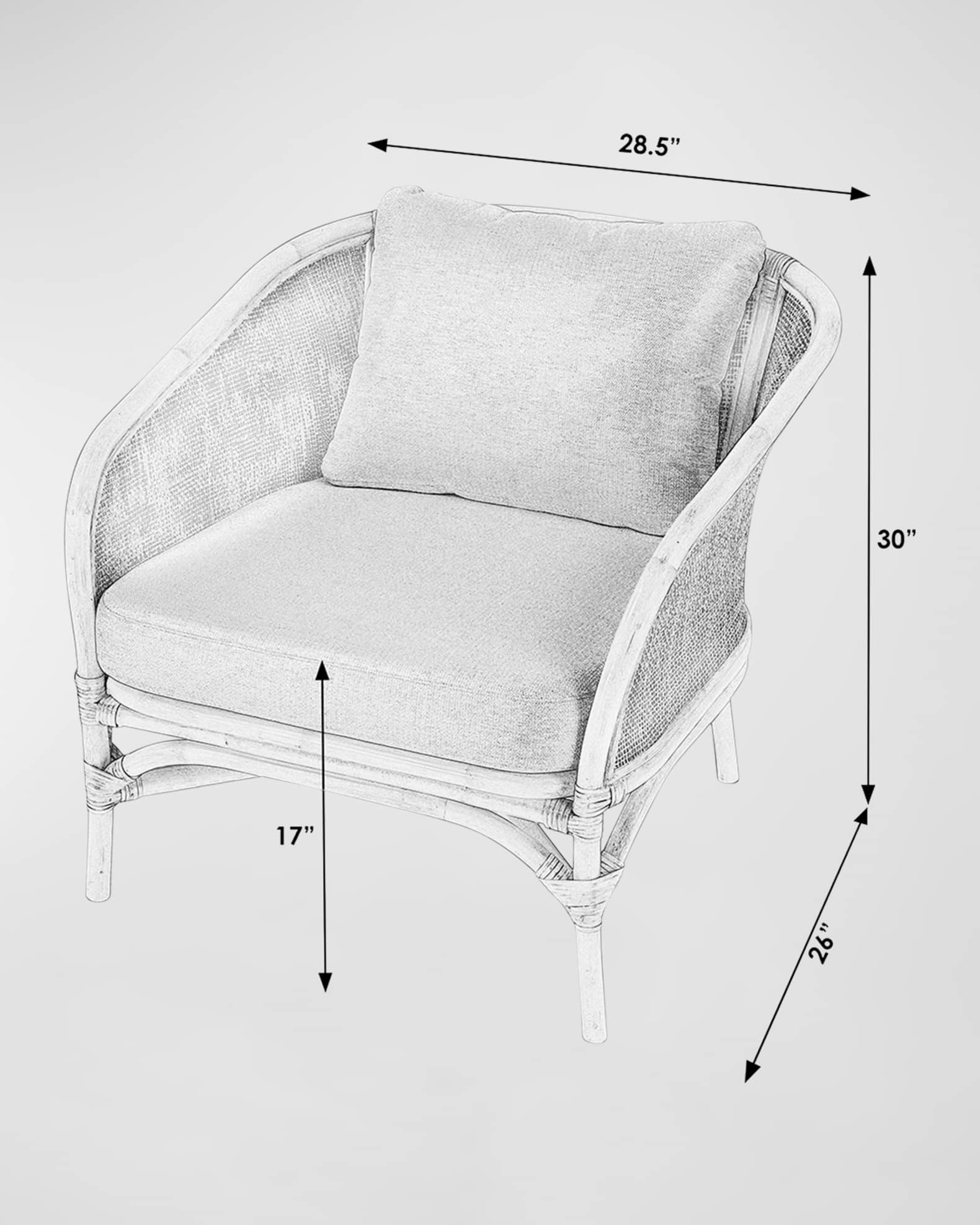 Butler Specialty Co Selena Rattan Accent Chair | Neiman Marcus