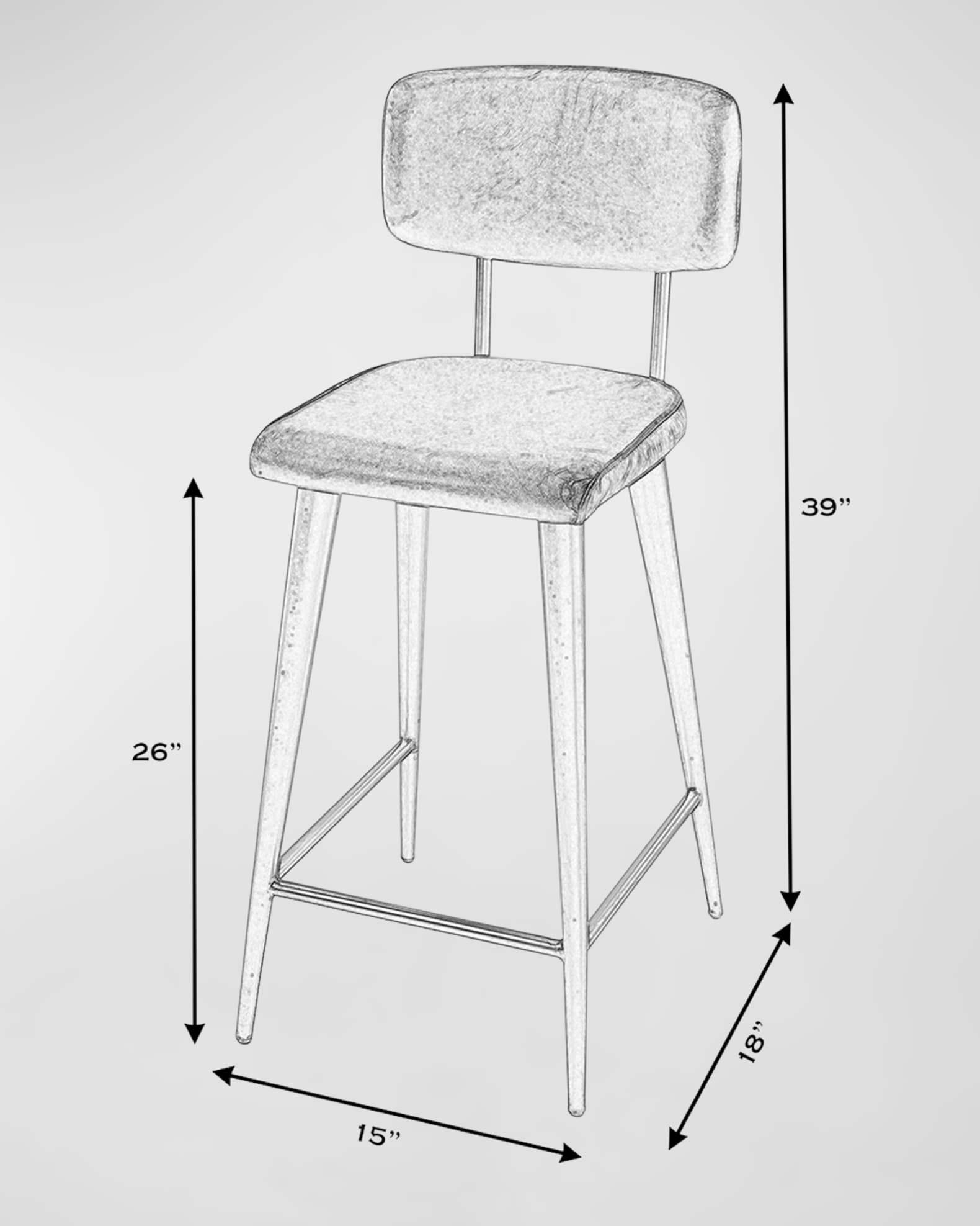 Butler Specialty Co Solis Leather Counter Stool, 26" | Neiman Marcus