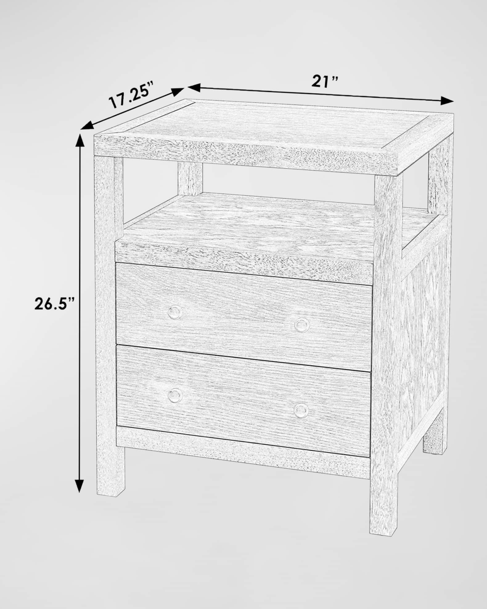 Butler Specialty Co Kleo 2-Drawer Nightstand | Neiman Marcus