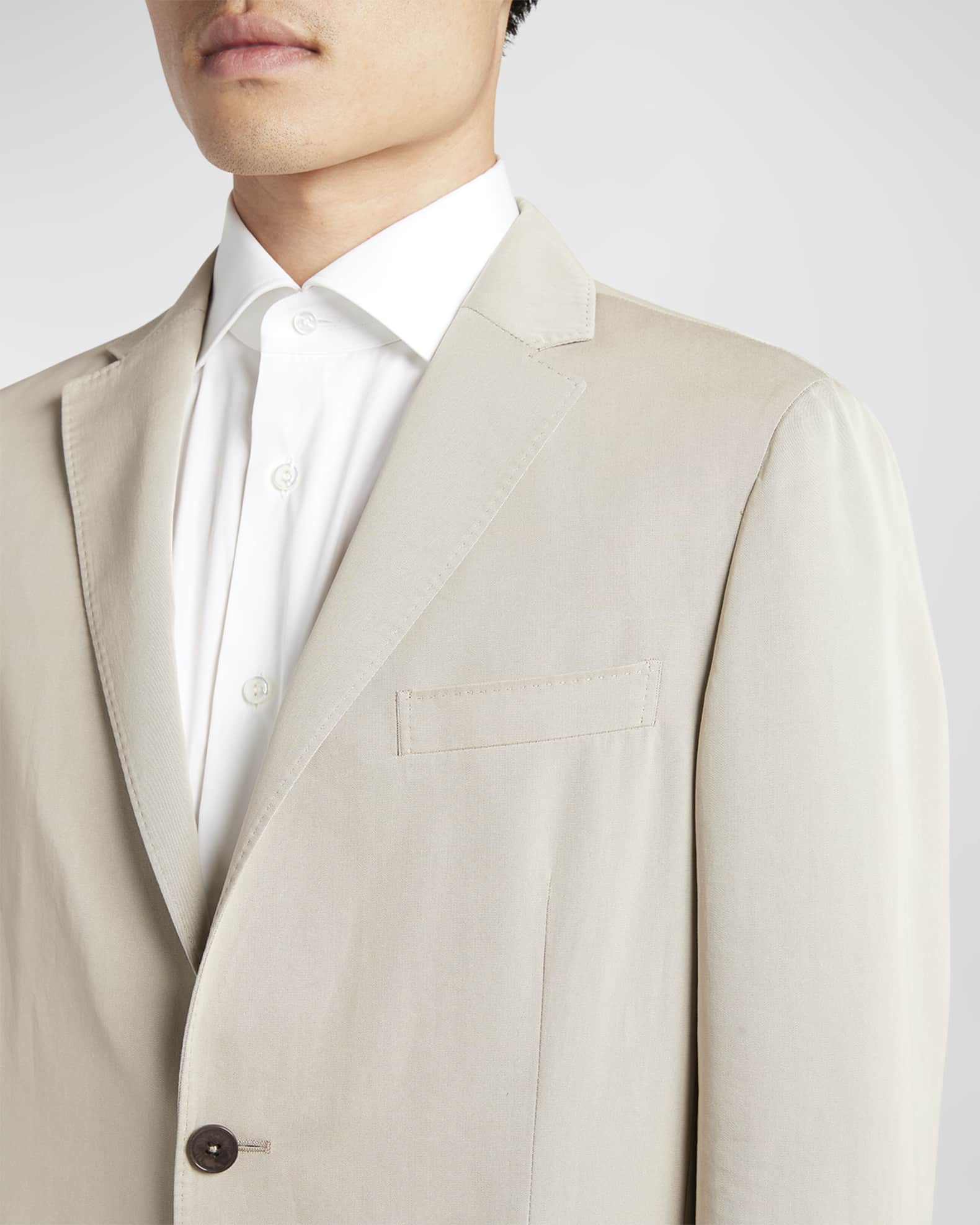 ZEGNA Men's Cotton Silk Suit | Neiman Marcus