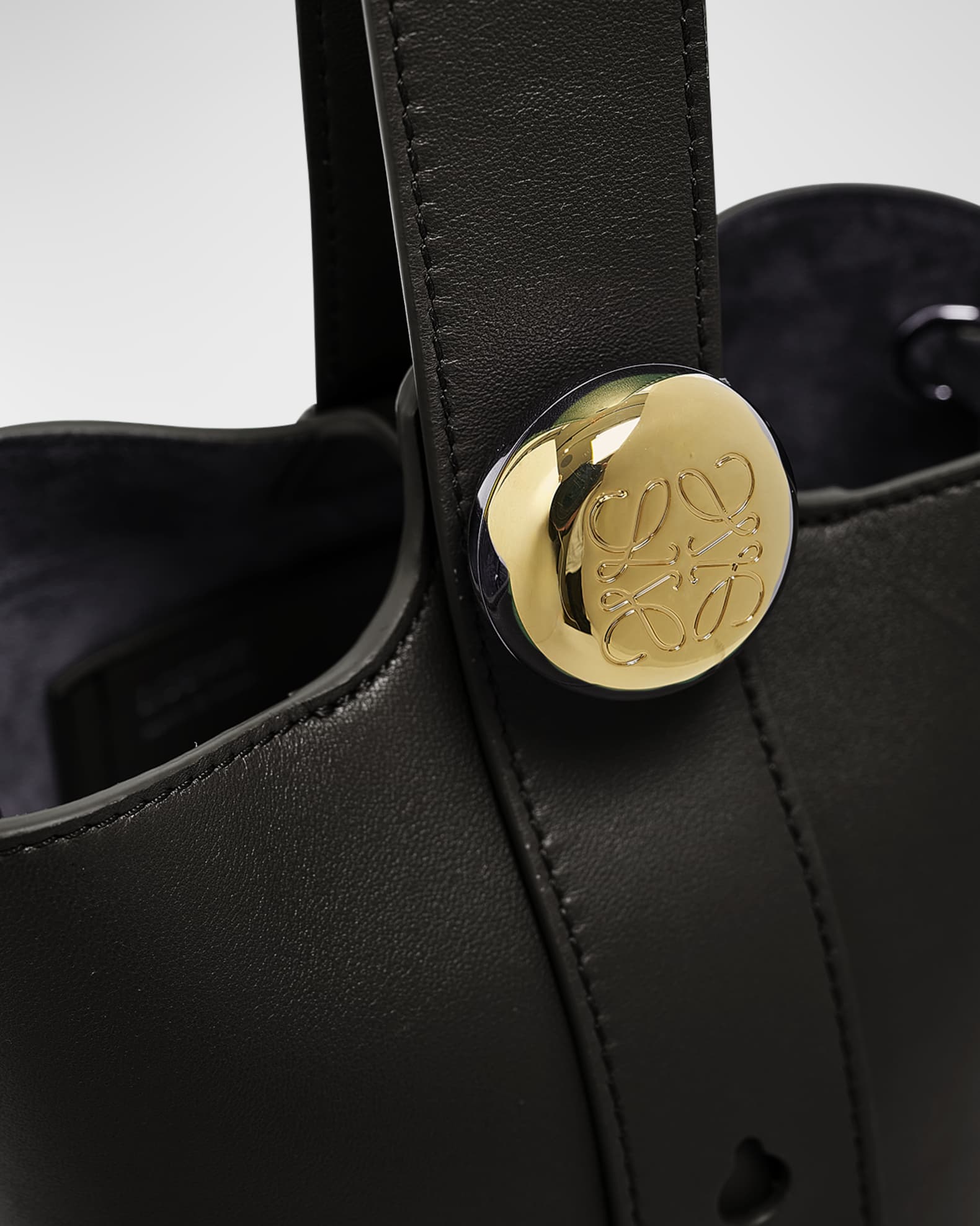 Loewe Mini Pebbled Leather Bucket Bag | Neiman Marcus