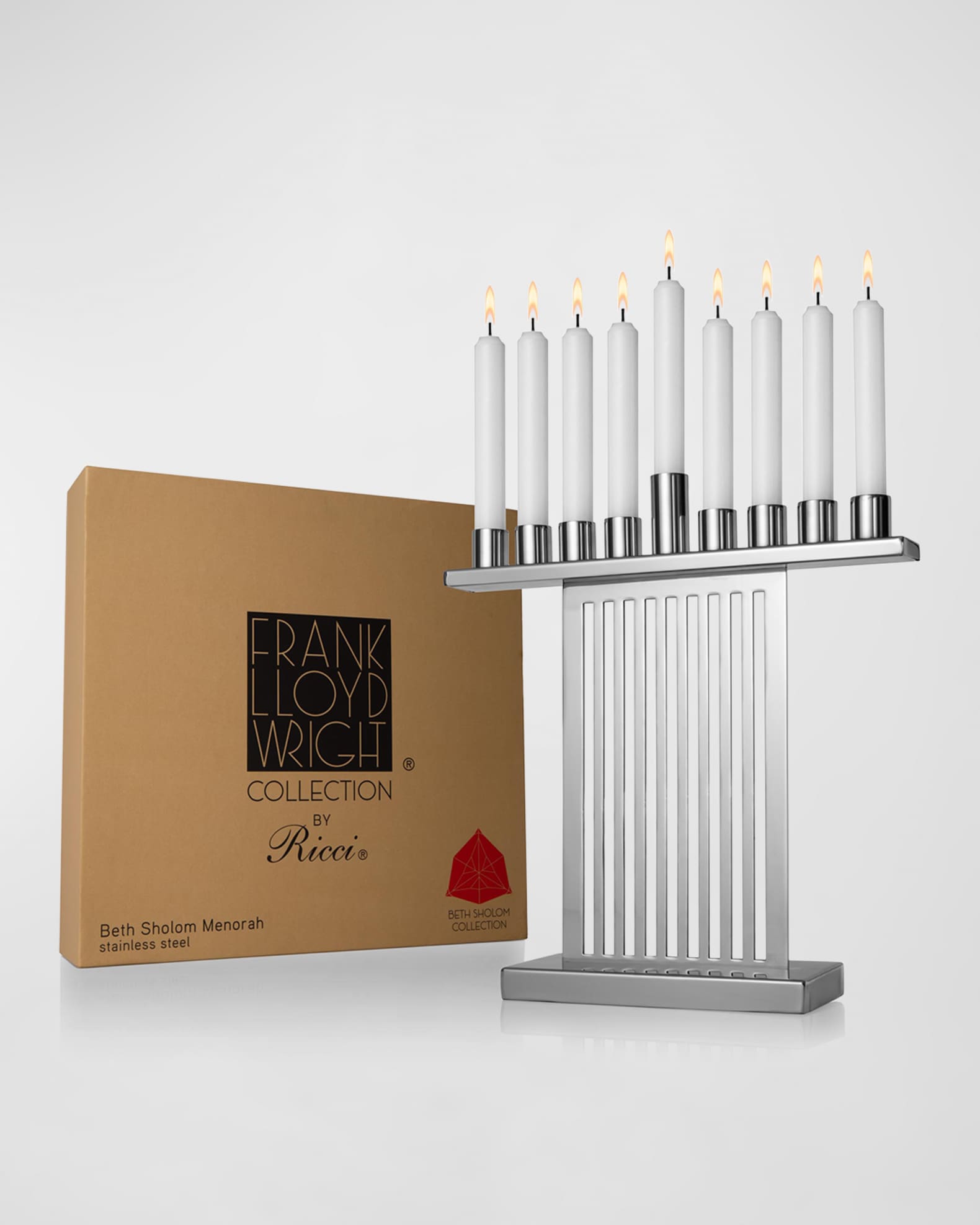Ricci Silversmith Frank Lloyd Wright Shalom Menorah | Neiman Marcus