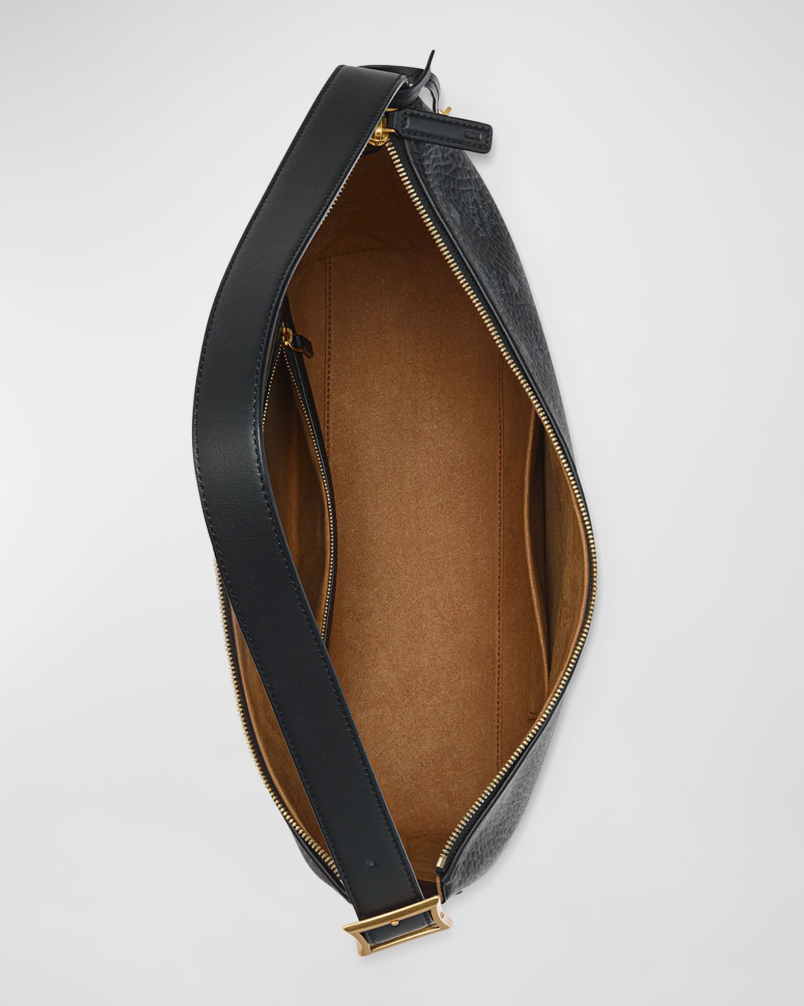 MCM Aren Visetos Monogram Hobo Bag | Neiman Marcus