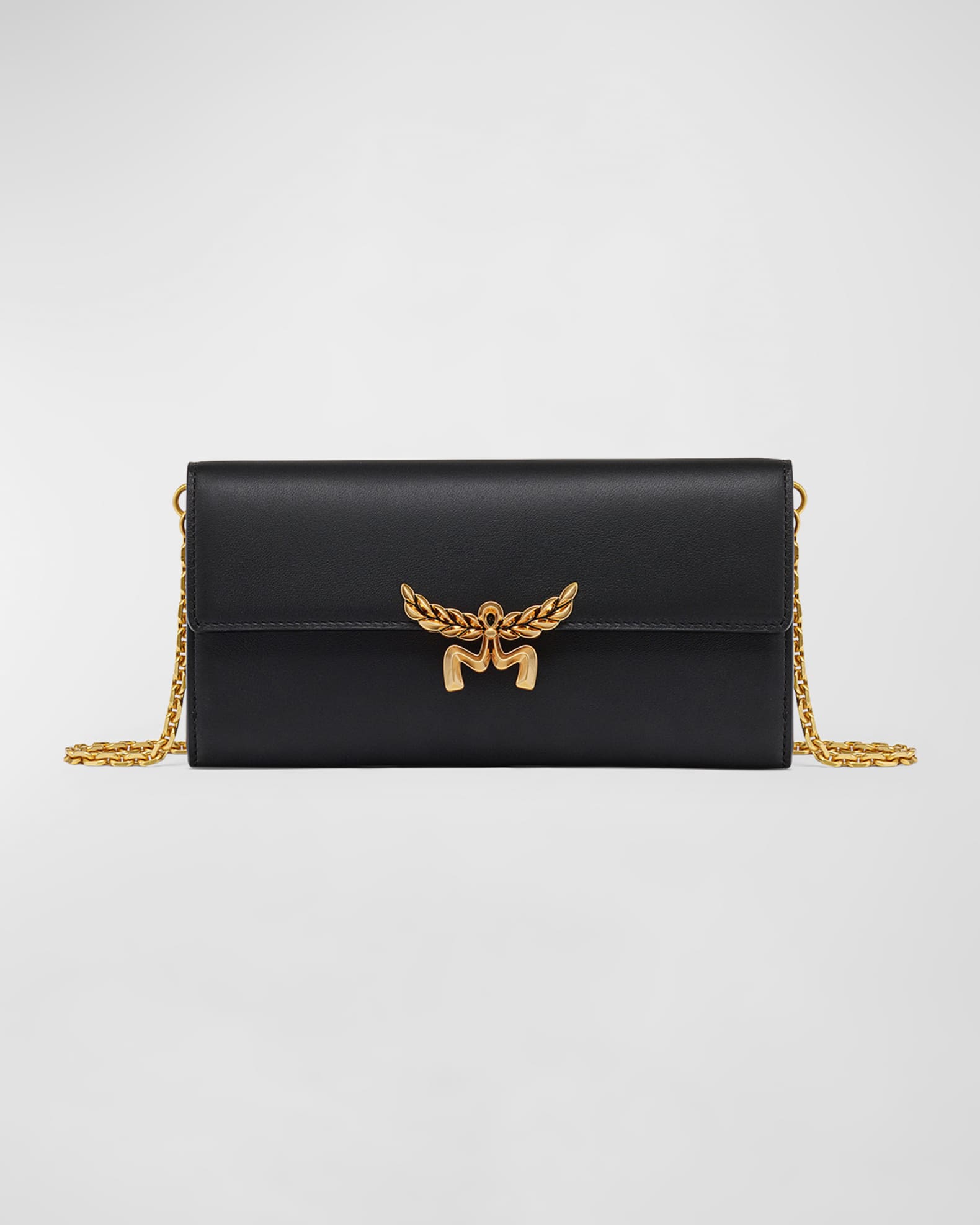 MCM Laurel Leather Wallet on Chain | Neiman Marcus