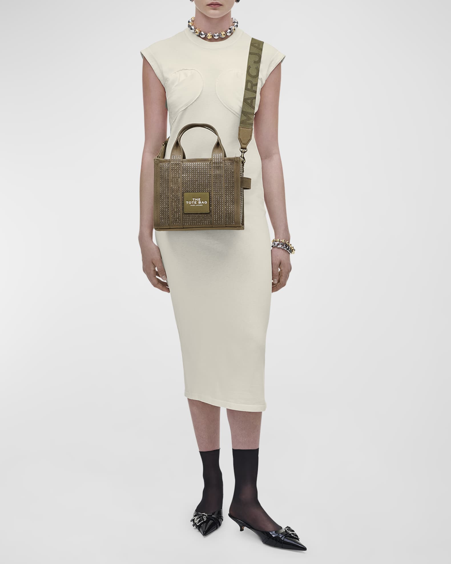 Marc Jacobs The Crystal Canvas Small Tote Bag | Neiman Marcus