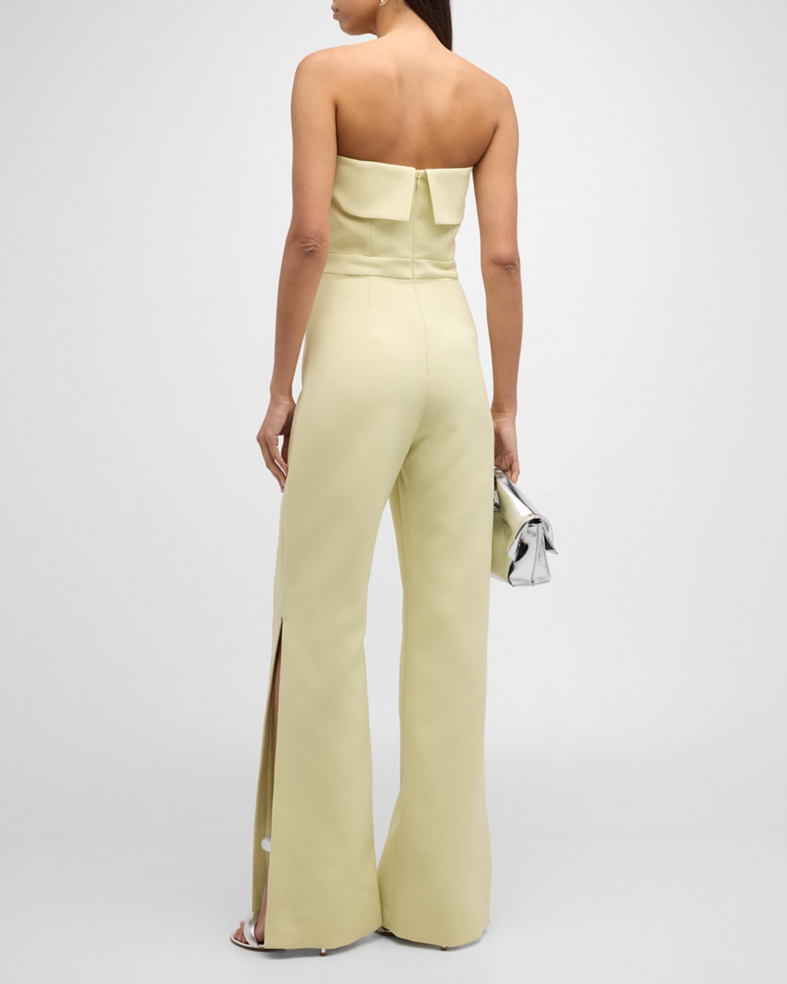 Alexis Kaye Strapless Foldover Straight-Leg Jumpsuit | Neiman Marcus
