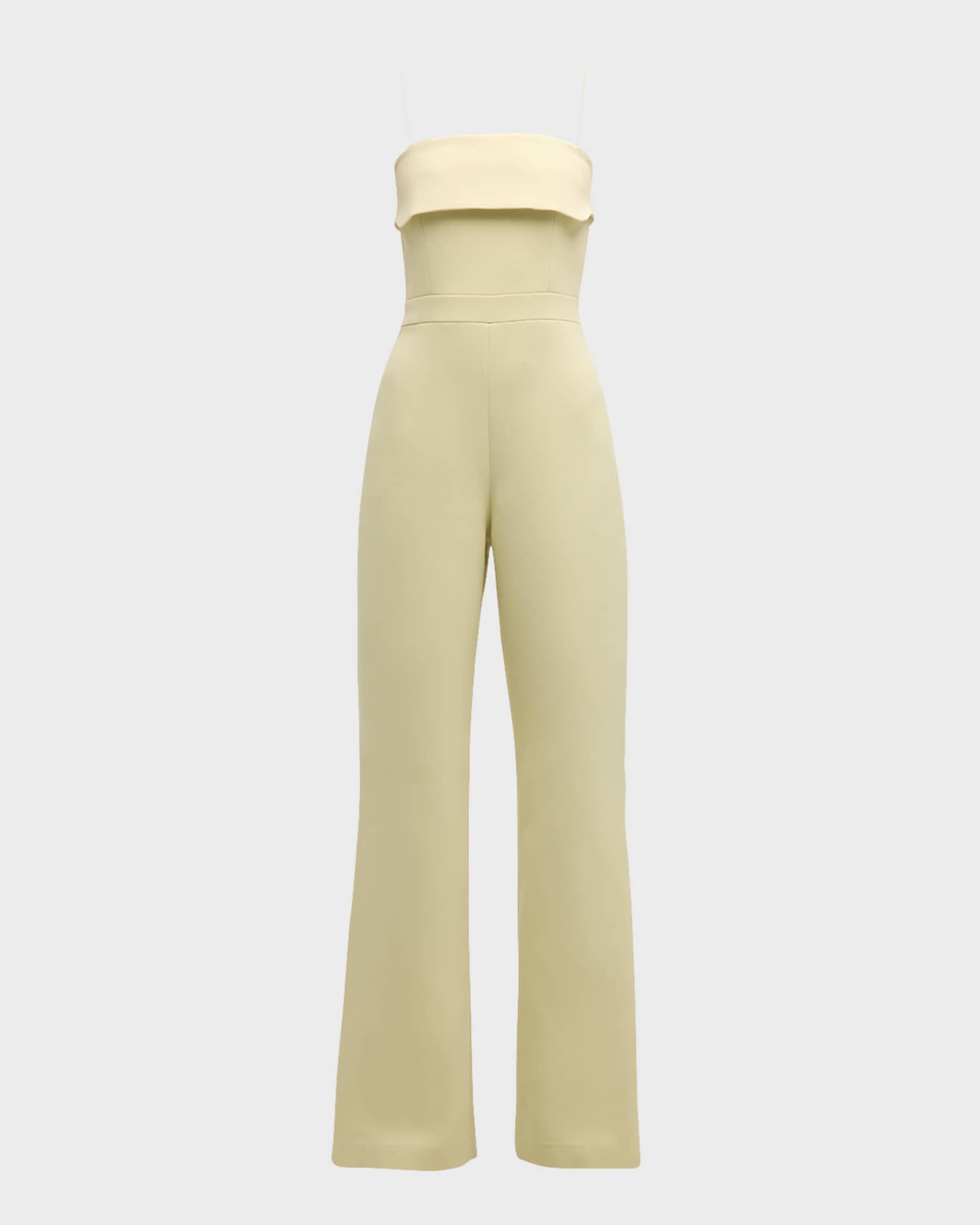 Alexis Kaye Strapless Foldover Straight-Leg Jumpsuit | Neiman Marcus